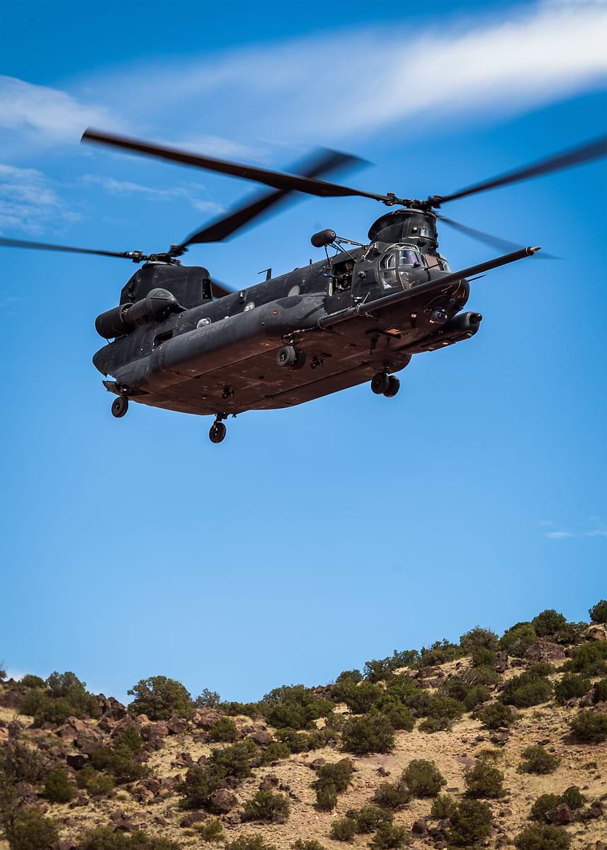 'MH47G Chinook' Poster, picture, metal print, paint by Conceptual ...