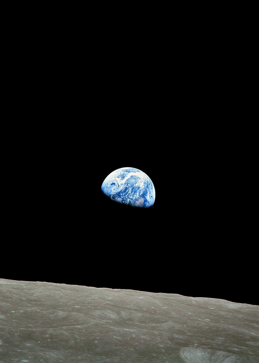 'Earth from Moon' Poster, picture, metal print, paint by Ashee | Displate
