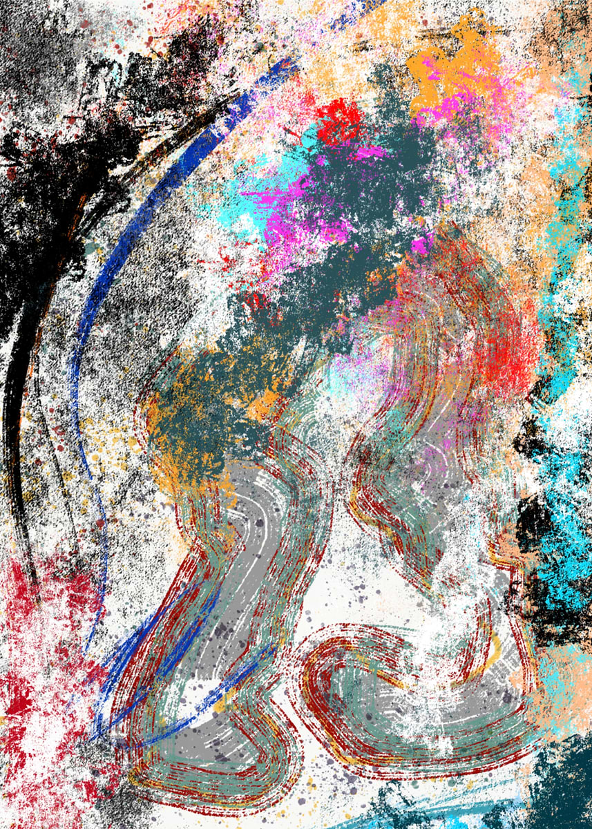 'Mood Boost' Poster, picture, metal print, paint by whattheline | Displate