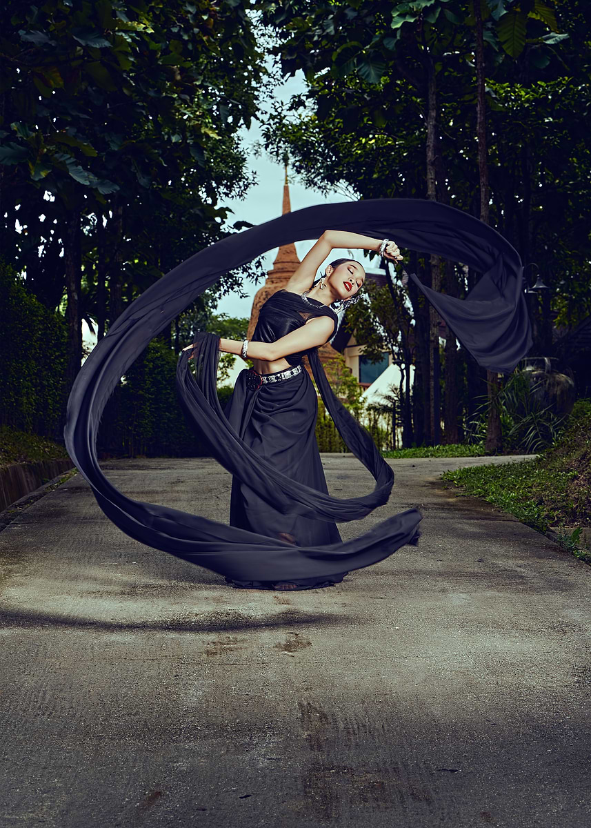 'Mali Dancer in Black' Poster, picture, metal print, paint by David ...