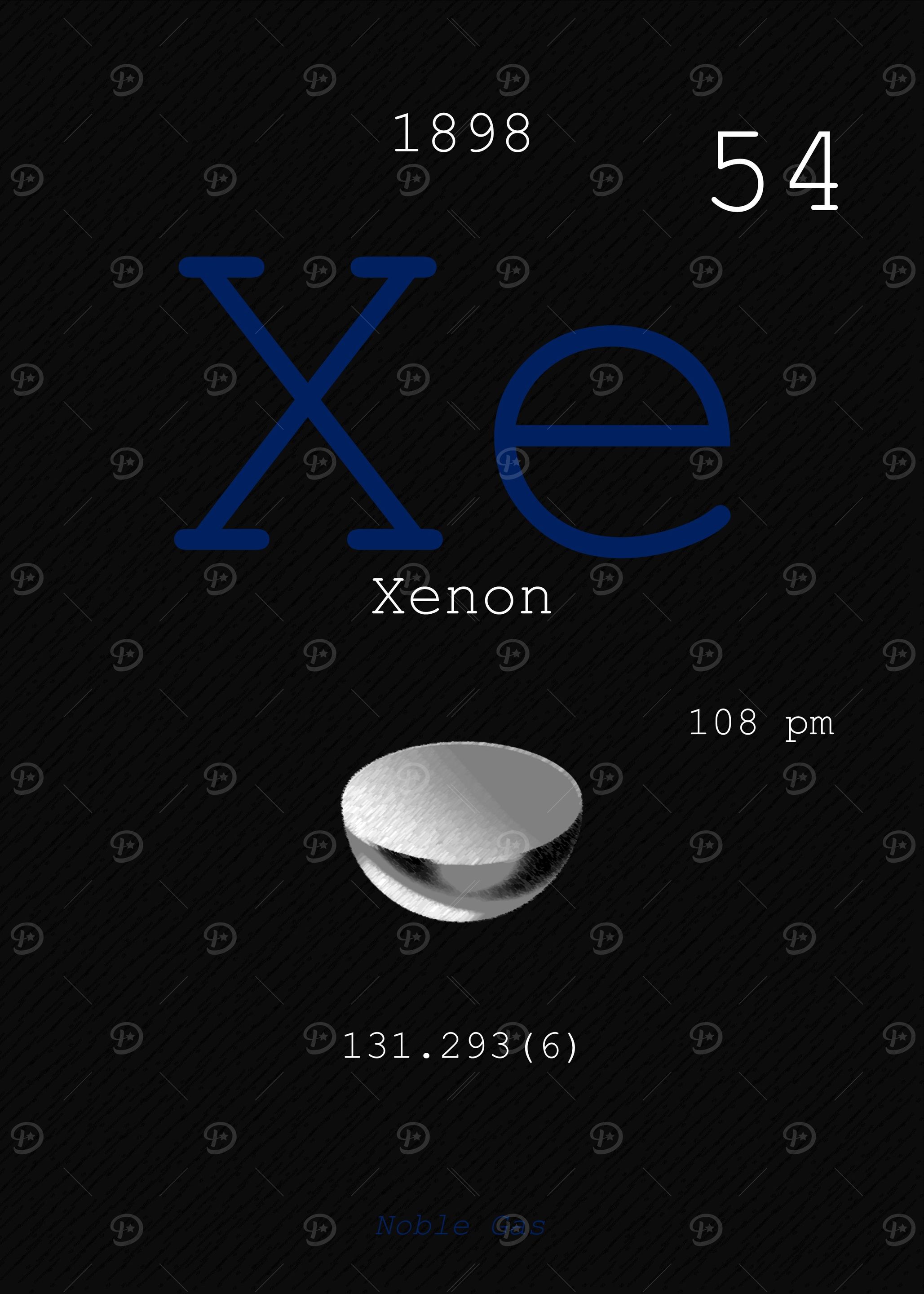 'Xenon' Poster, picture, metal print, paint by ChemECool | Displate