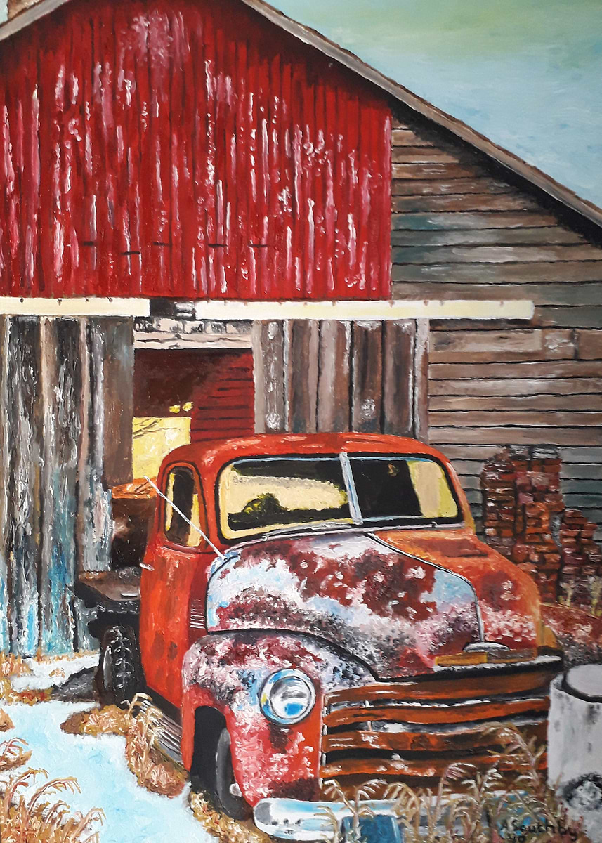 'Rust in the Snow' Poster, picture, metal print, paint by Anthony ...