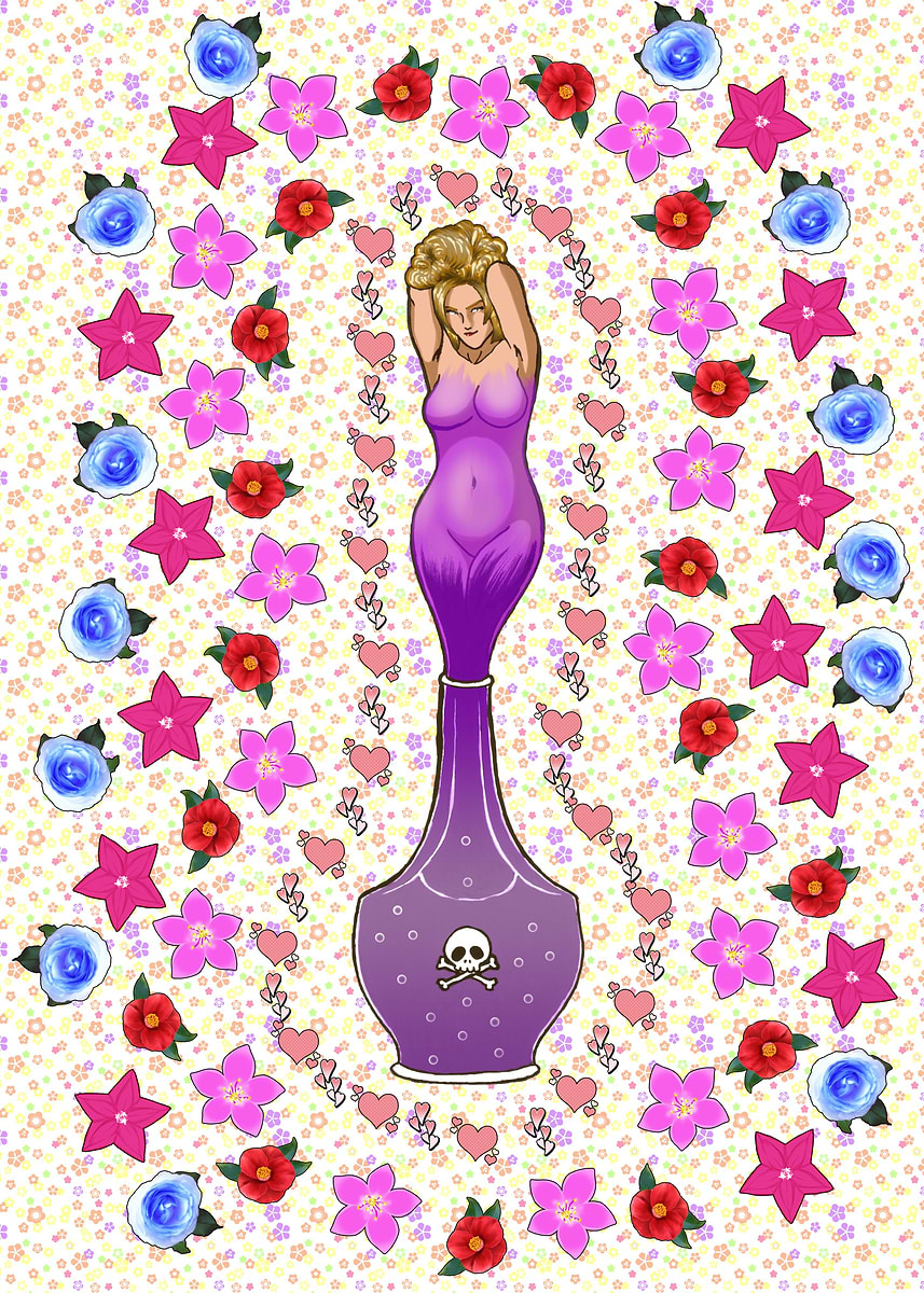 'Lady Poison' Poster, picture, metal print, paint by Carmela Piscopia ...