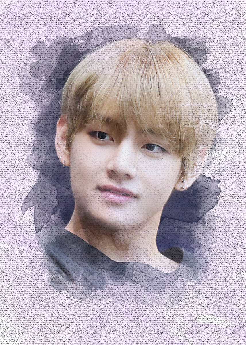 'BTS V' Poster, picture, metal print, paint by The Exlucive | Displate