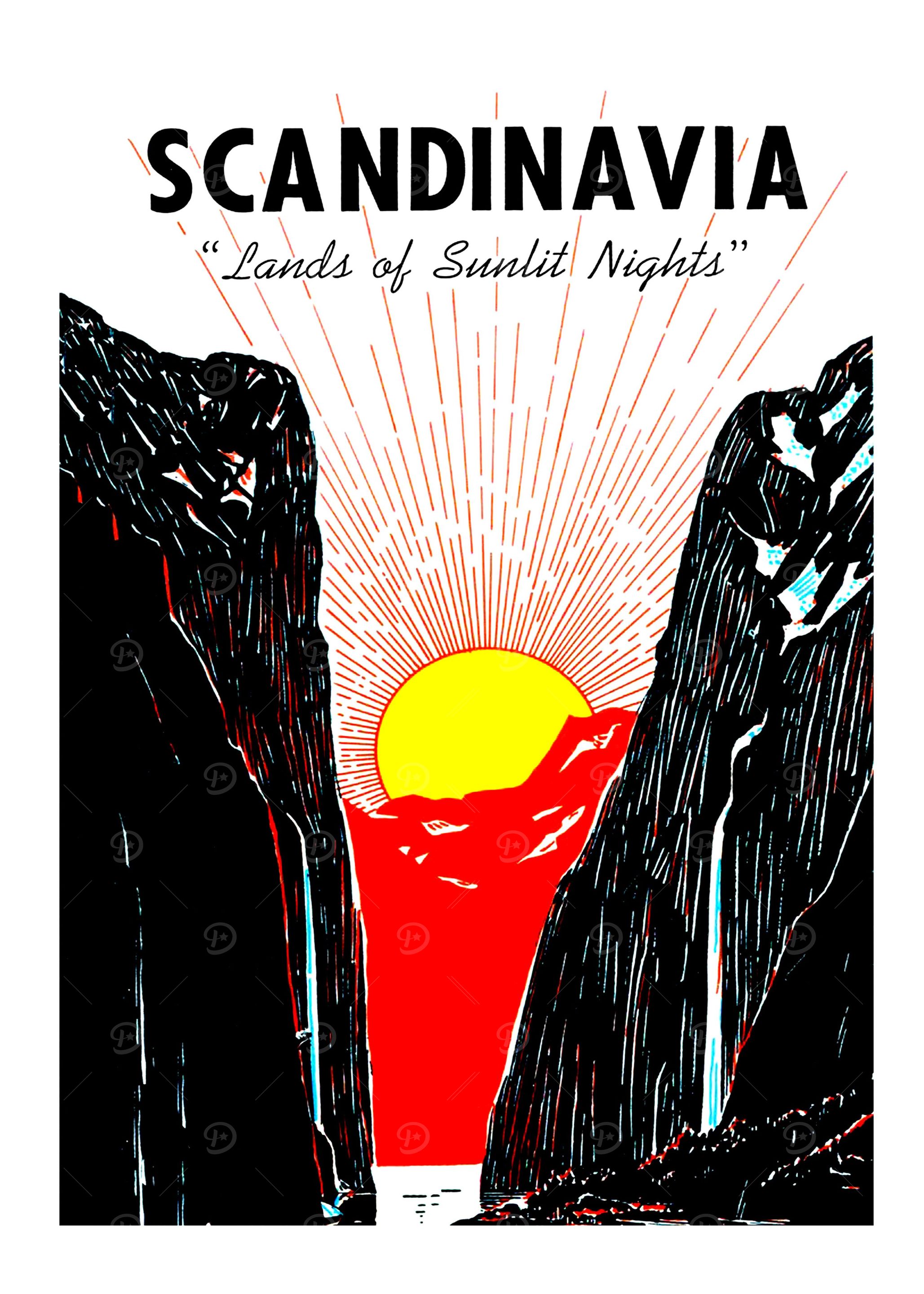 'Scandinavia' Poster, picture, metal print, paint by Long Shot | Displate