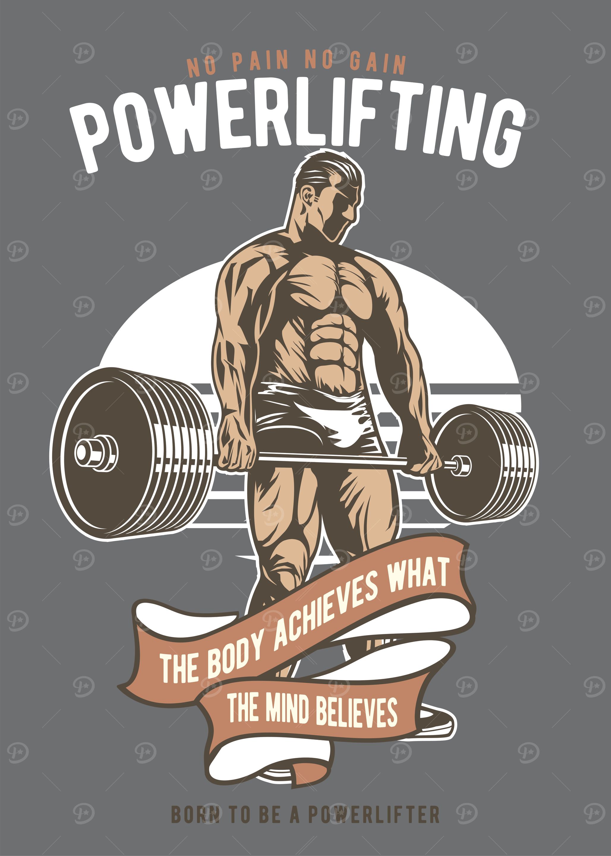 'POWERLIFTING' Poster, picture, metal print, paint by Chris Simmons ...