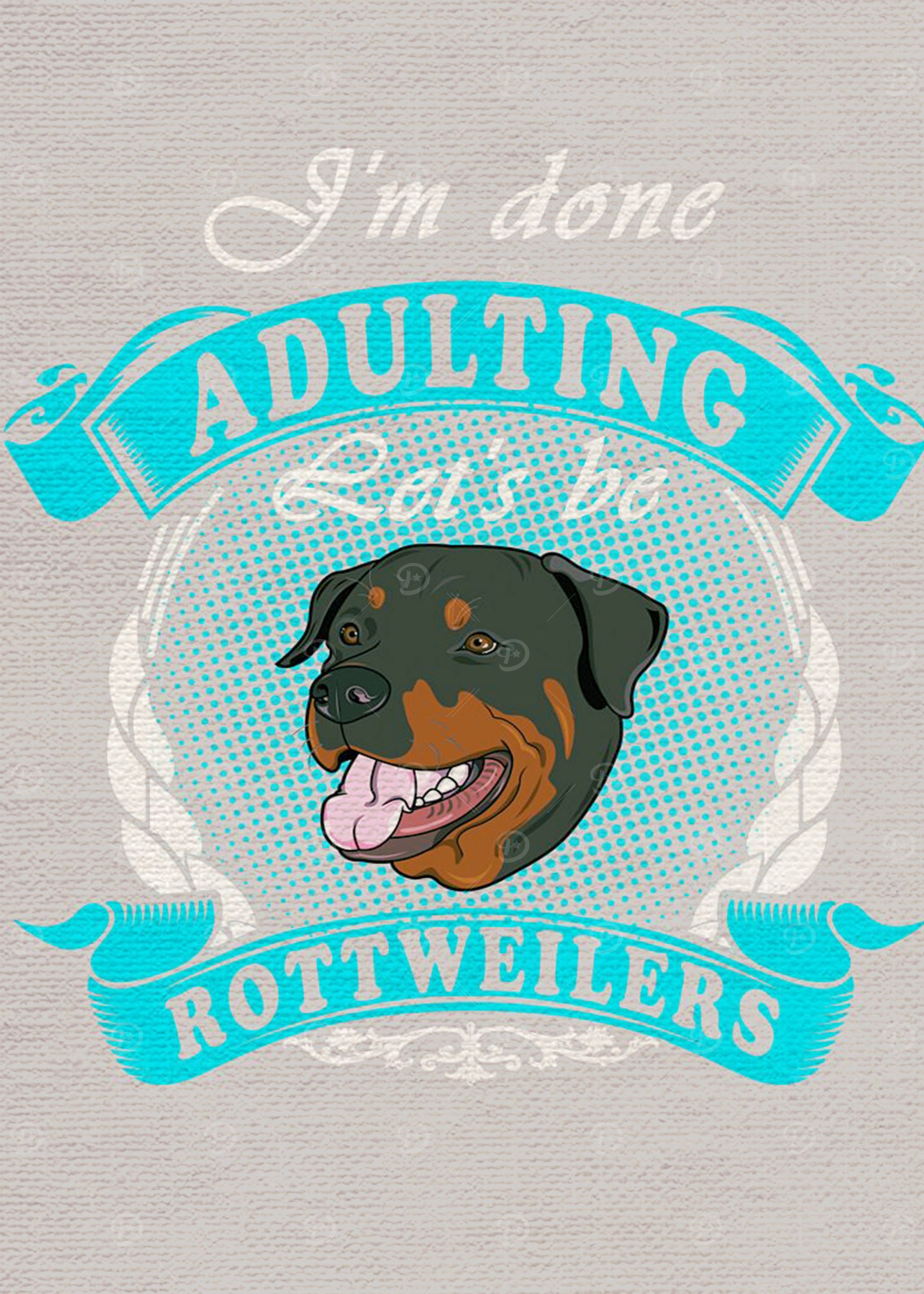 'Rottweiler Posters' Poster, picture, metal print, paint by Katty ...