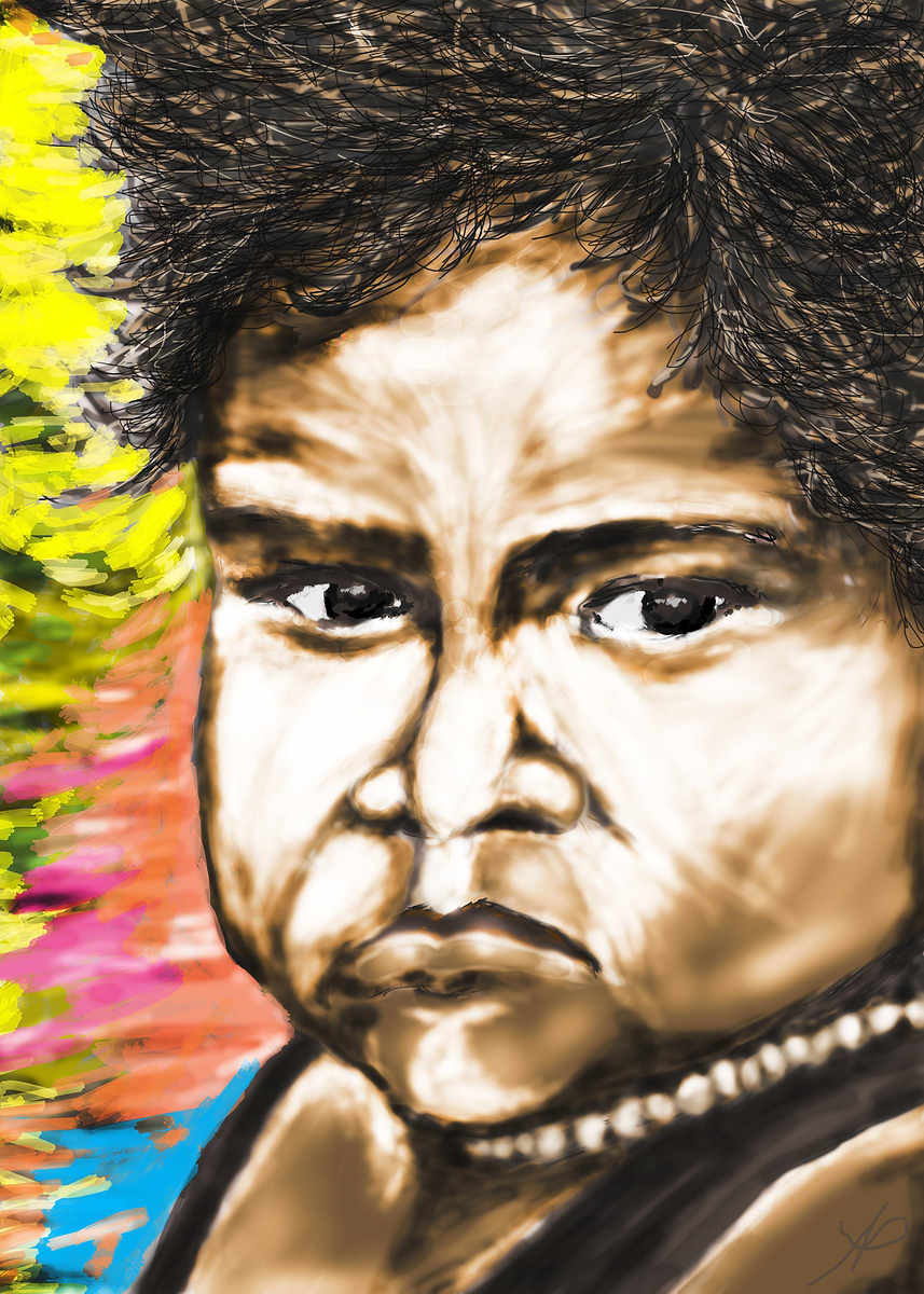 'Pretty Aeta Girl' Poster, picture, metal print, paint by Noel leoN ...