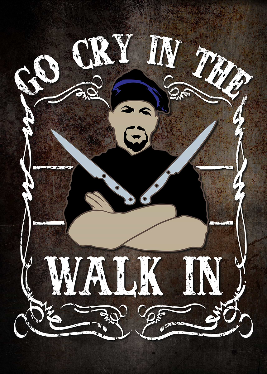 'Cry In The Walk In' Poster, picture, metal print, paint by Smiling ...