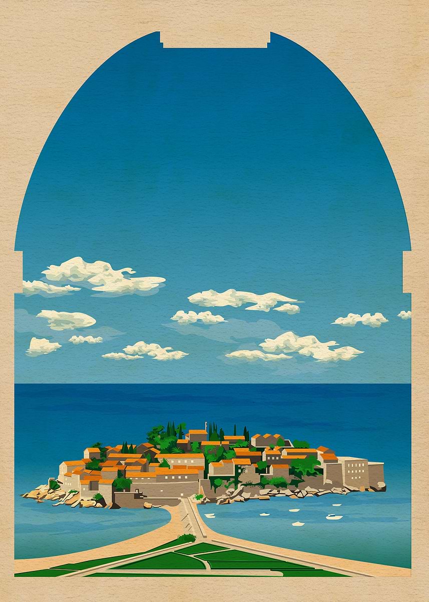 'Magical Island' Poster, picture, metal print, paint by OB Creative ...