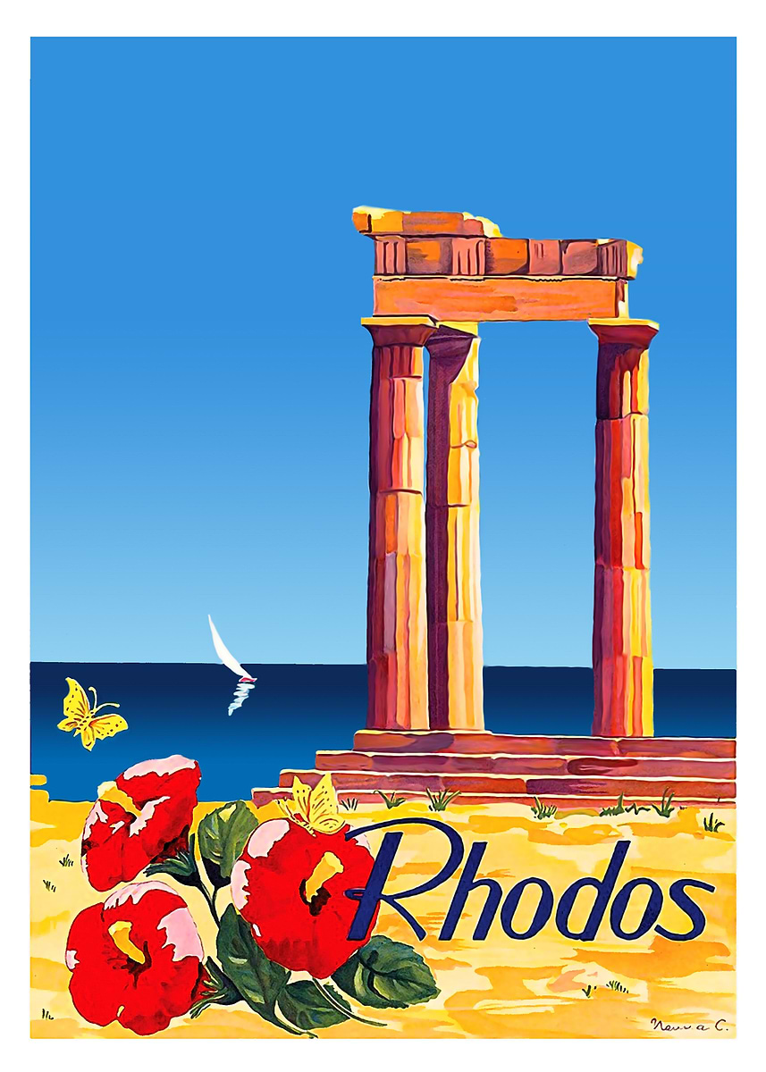 'Rhodos' Poster, picture, metal print, paint by Long Shot | Displate
