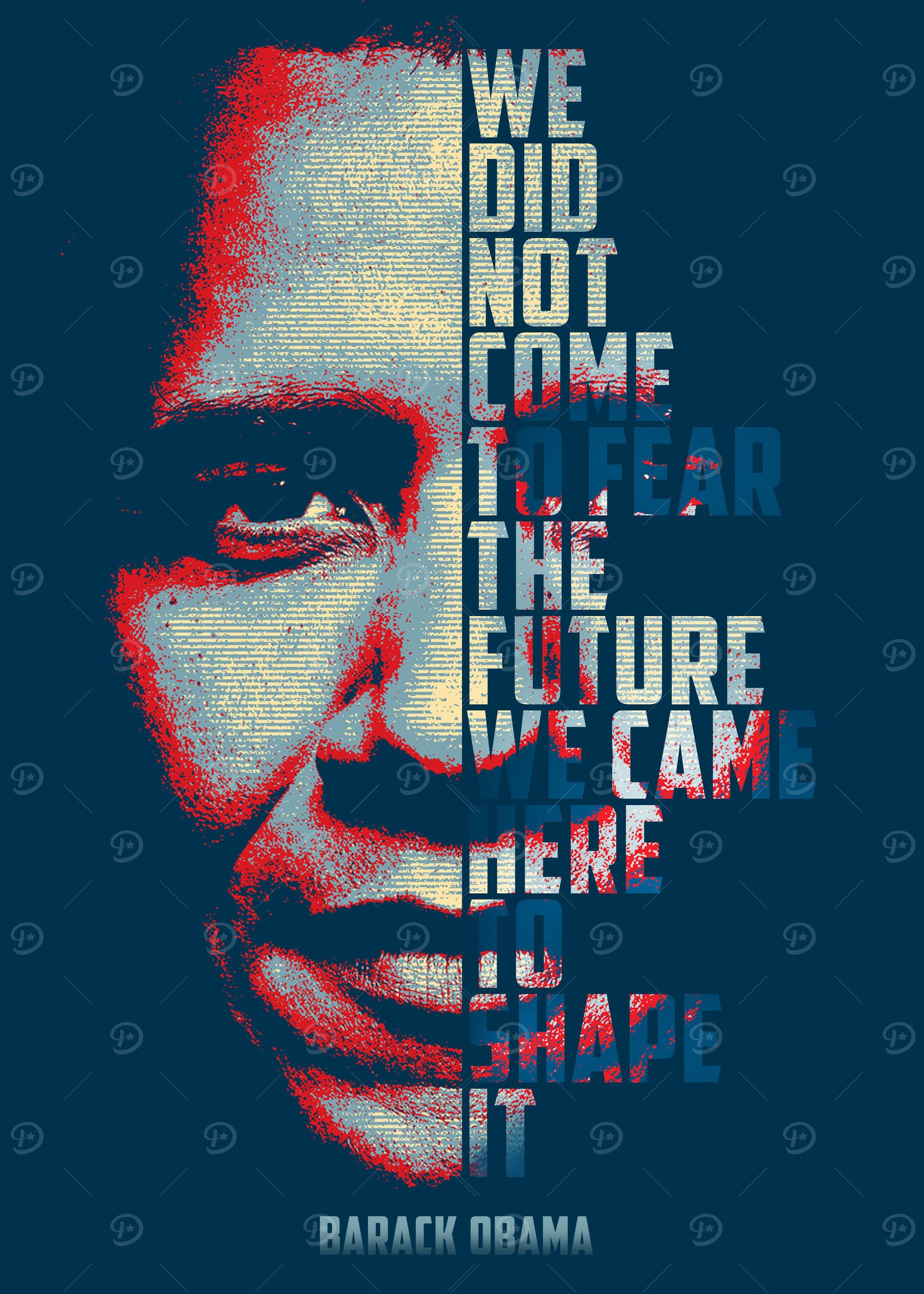 'BARACK OBAMA QUOTE' Poster, picture, metal print, paint by MIKHA ART ...