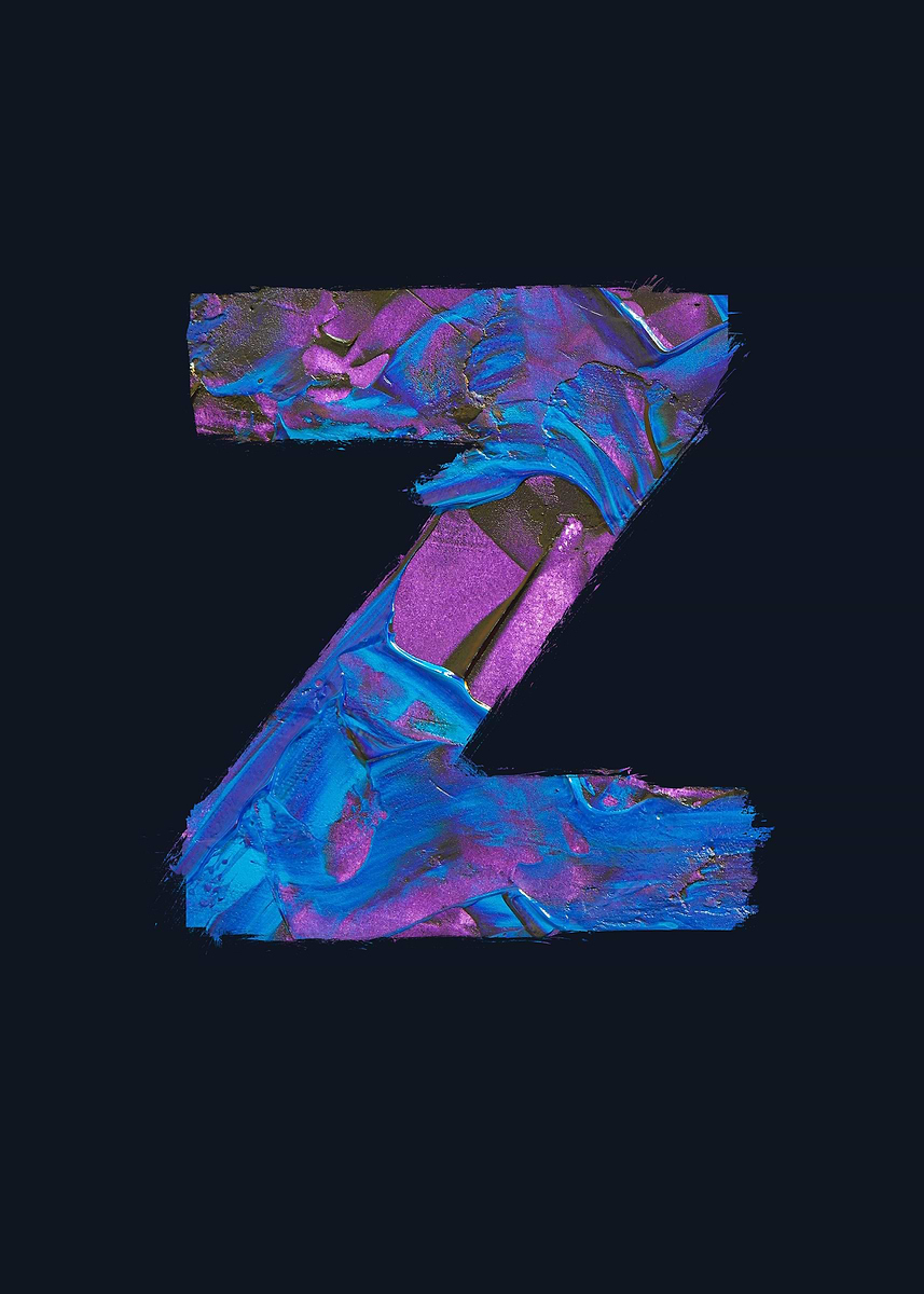 'Letter Z' Poster, picture, metal print, paint by Peter Green | Displate