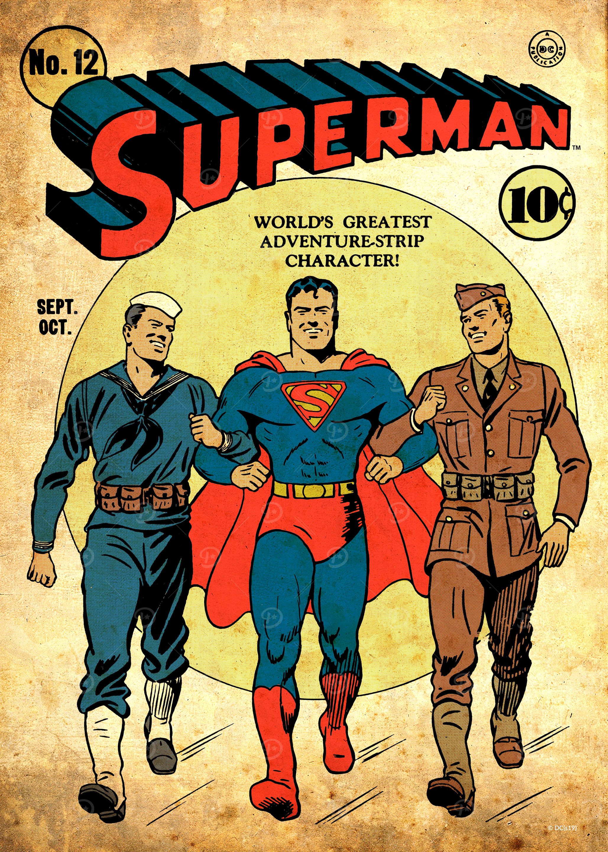 'Superman 12 by Fred Ray' Poster, picture, metal print, paint by DC ...