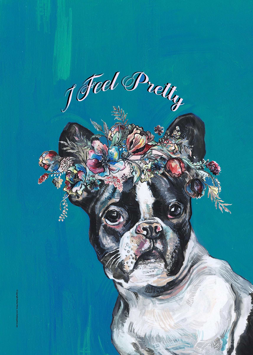 'I Feel Pretty' Poster, picture, metal print, paint by Fanitsa | Displate