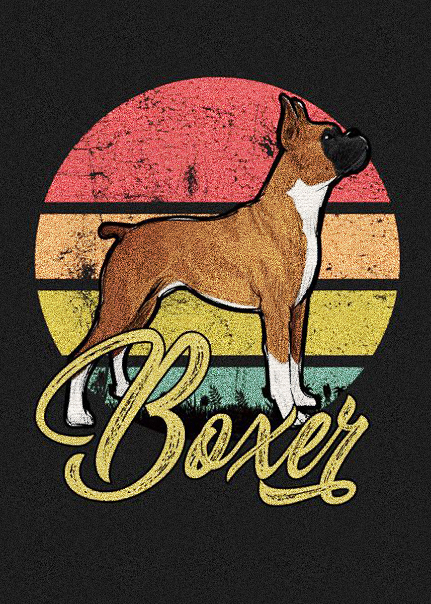 'Boxer' Poster, picture, metal print, paint by Abc Def | Displate