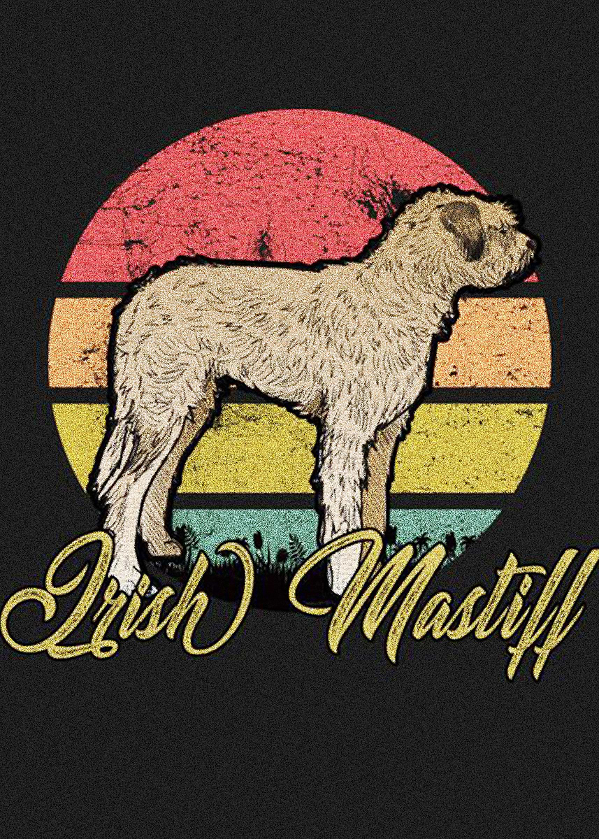 'Irish Mastiff' Poster, picture, metal print, paint by Abc Def | Displate