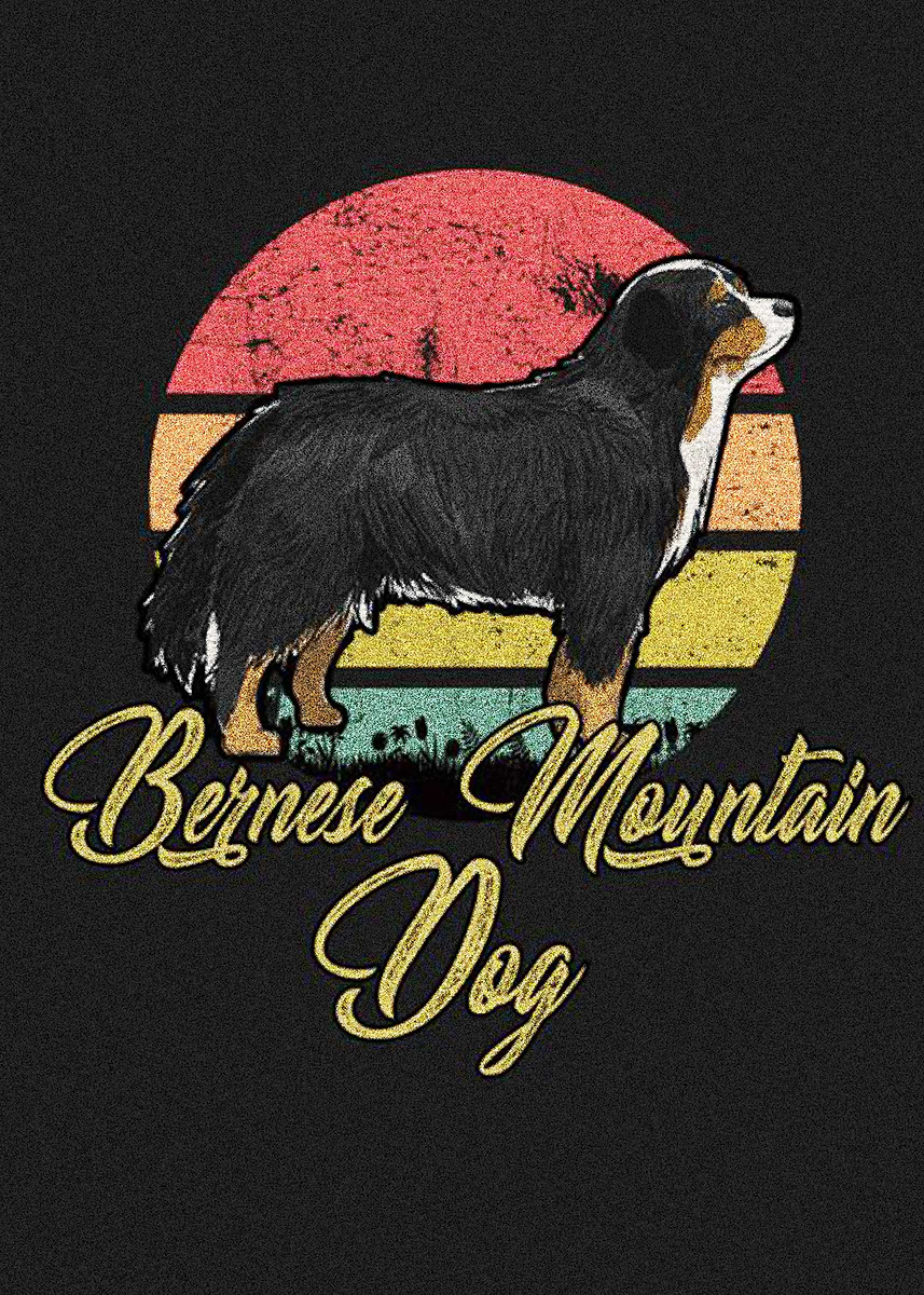 'Bermese Mountain Dog' Poster, picture, metal print, paint by Abc Def ...