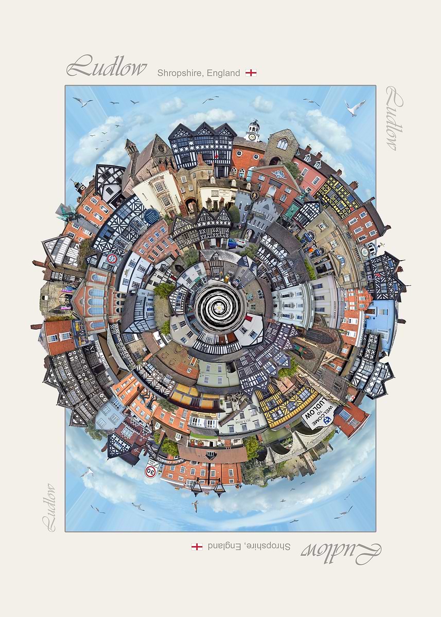 'Ludlow' Poster, picture, metal print, paint by Mike Pratt | Displate