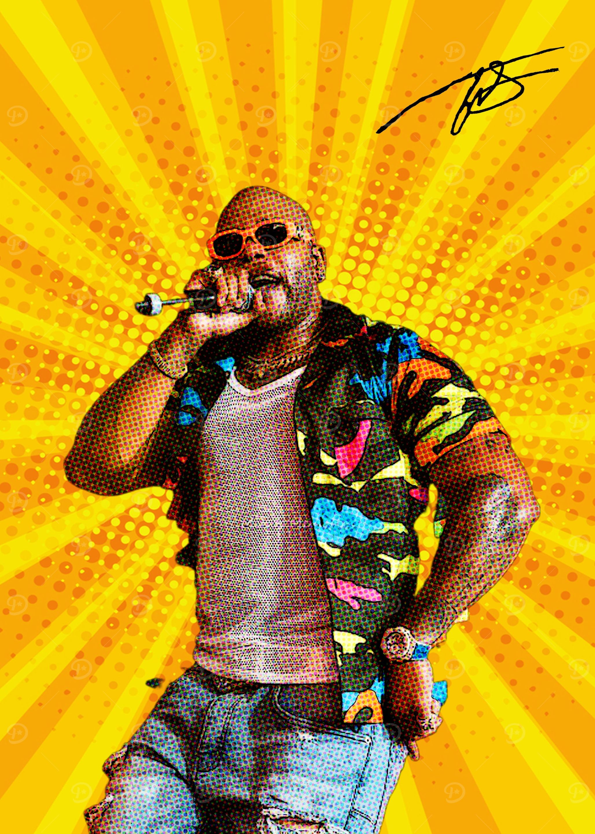 'Flo Rida' Poster, picture, metal print, paint by Patrick Watson | Displate