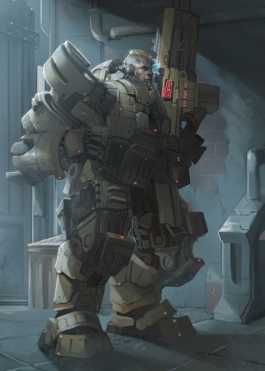 'Mec General' Poster, picture, metal print, paint by Frost Llamzon ...