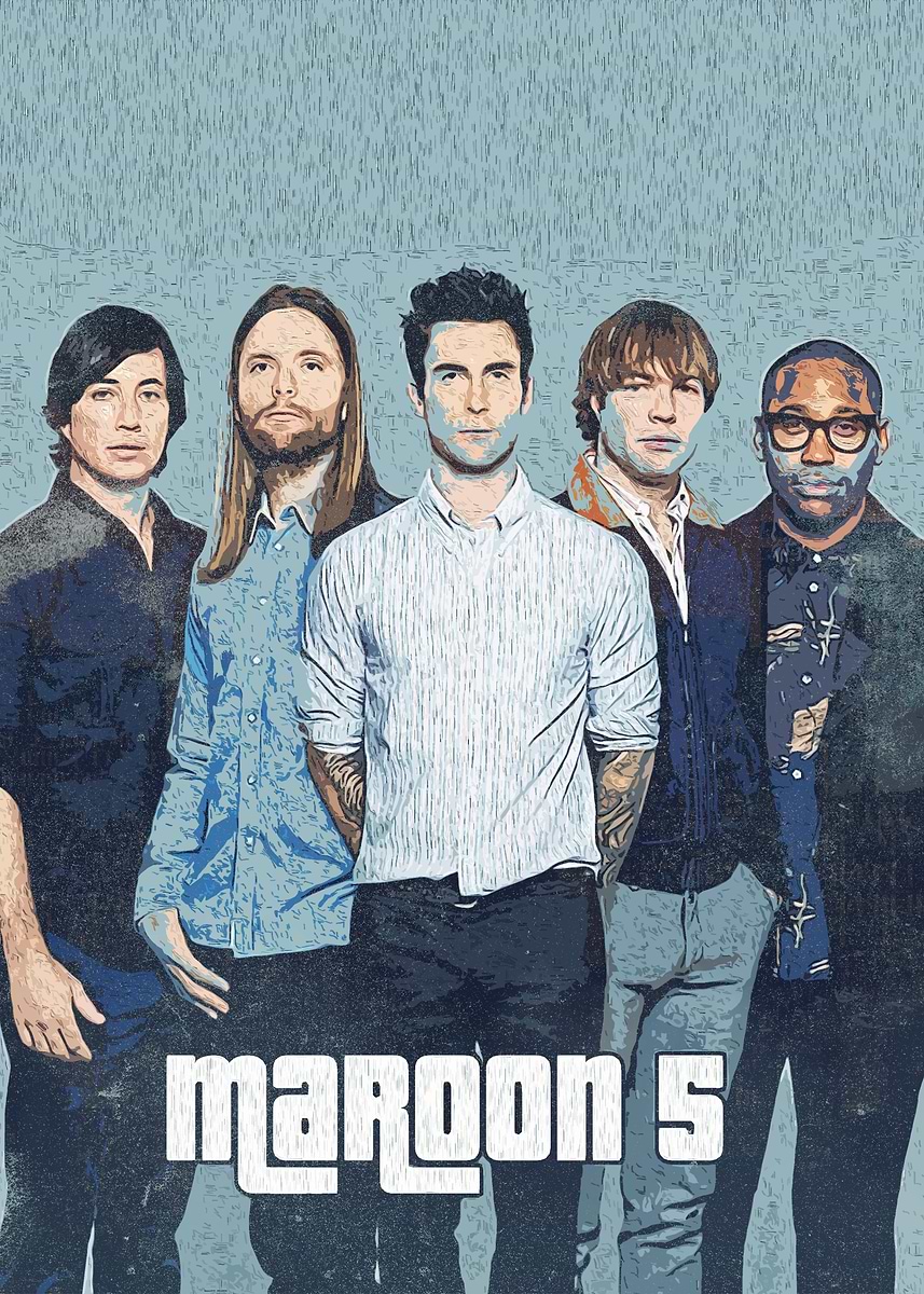 ' Maroon 5' Poster, picture, metal print, paint by Dillon Holden | Displate