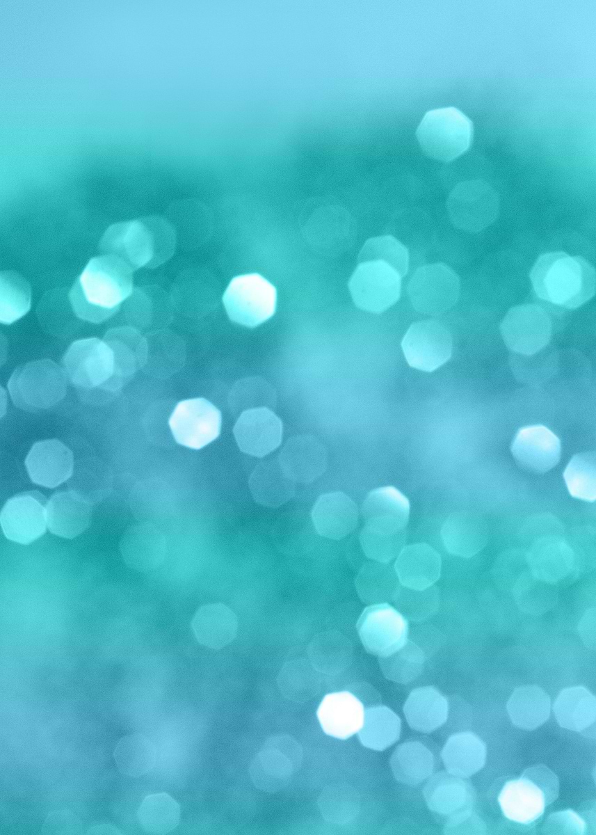 'Aqua Blue OCEAN Bokeh 1 ' Poster, picture, metal print, paint by Anita ...