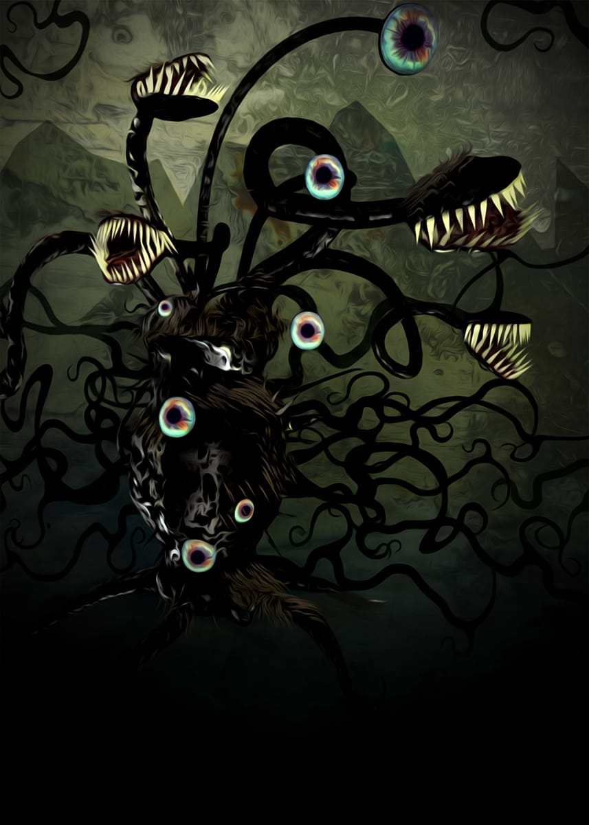 'Eldritch Monster' Poster, picture, metal print, paint by Lyrog | Displate
