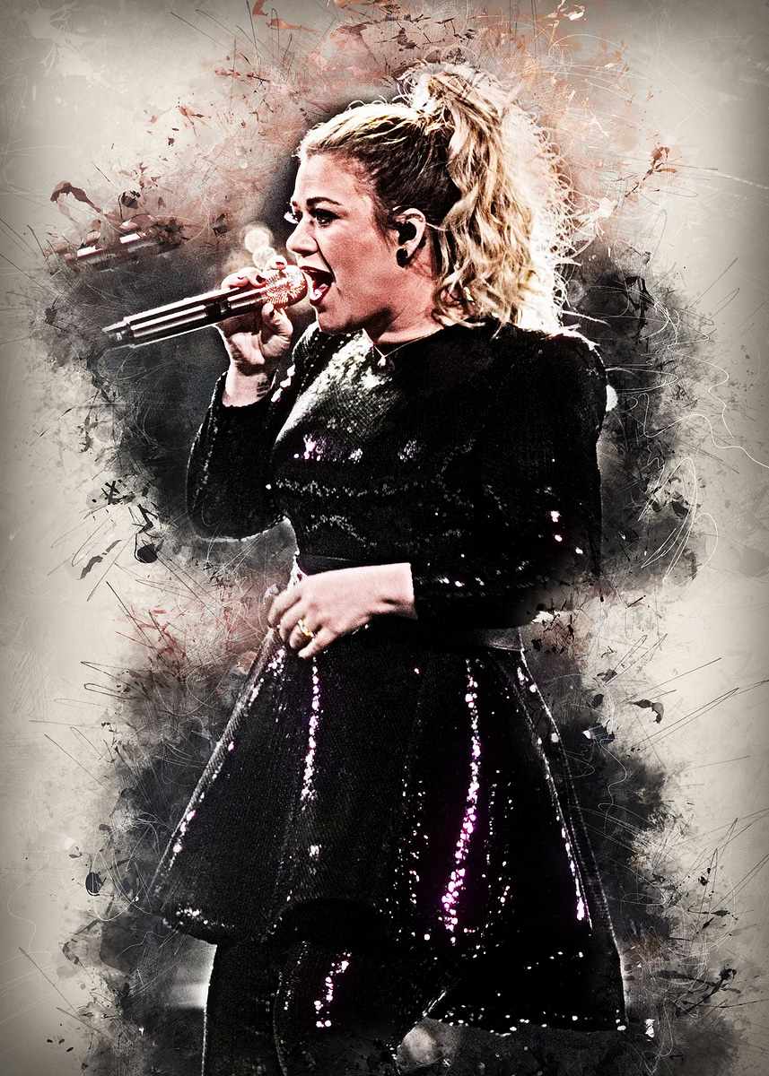 'Kelly Clarkson' Poster, picture, metal print, paint by Riddle Mack ...