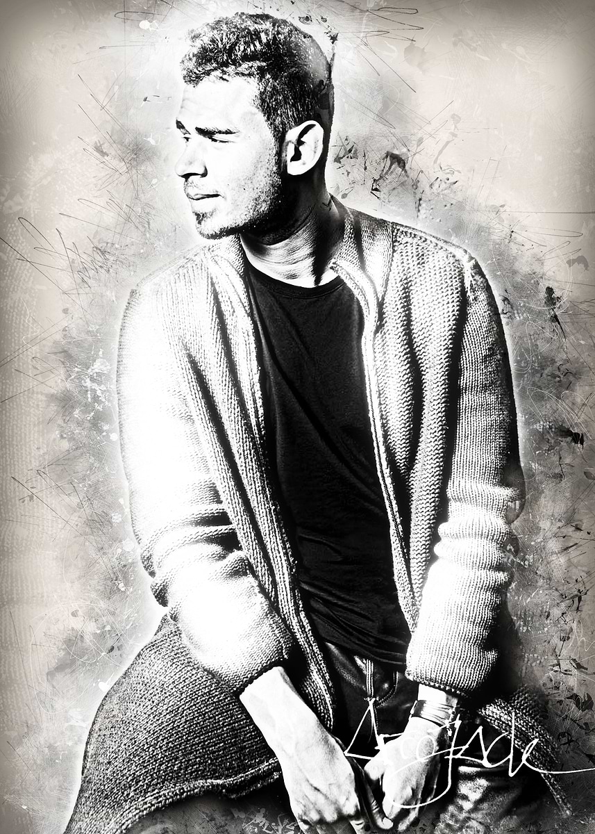 'Afrojack' Poster, picture, metal print, paint by Riddle Mack | Displate