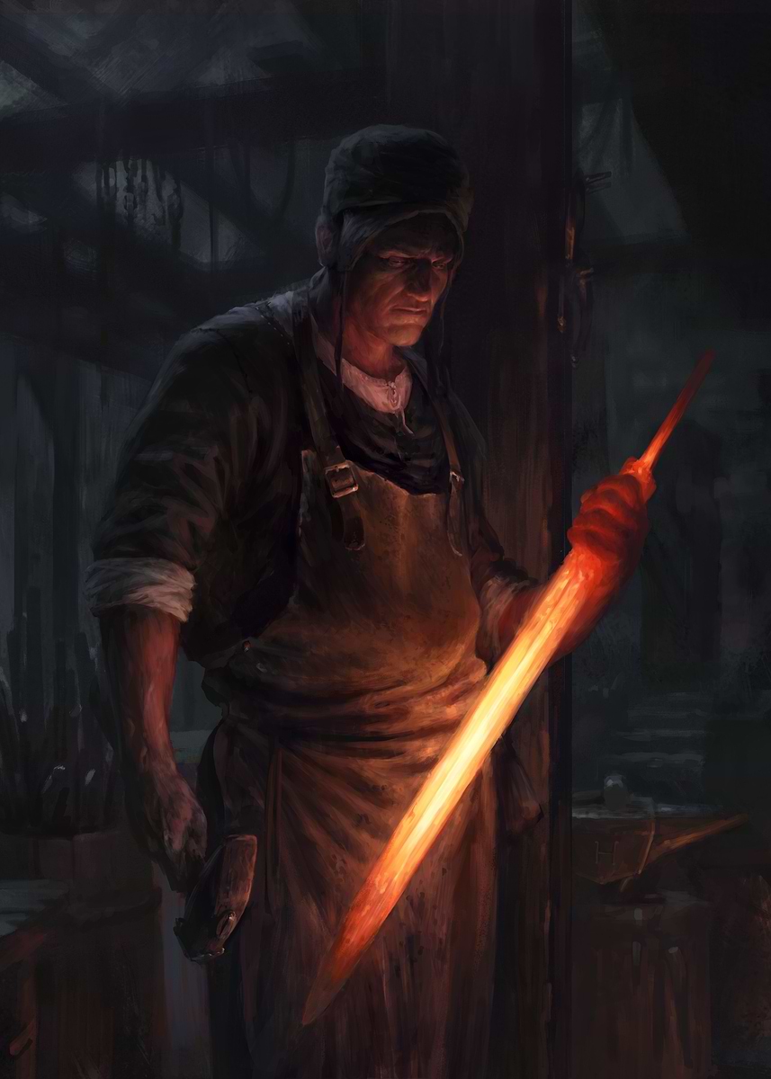 'Blacksmith' Poster, picture, metal print, paint by Tomas Duchek | Displate