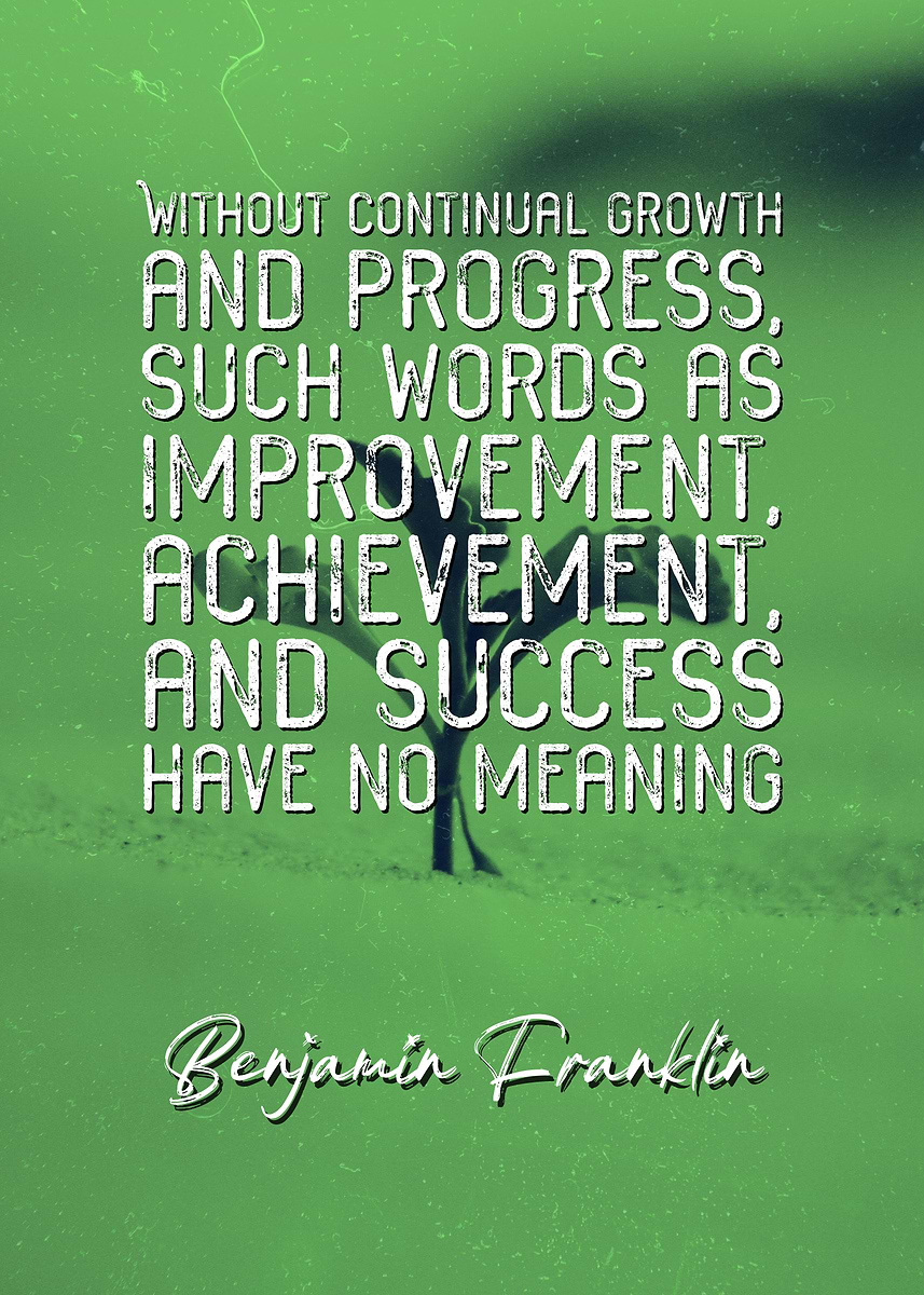 'Benjamin Franklin Quote' Poster, picture, metal print, paint by ...