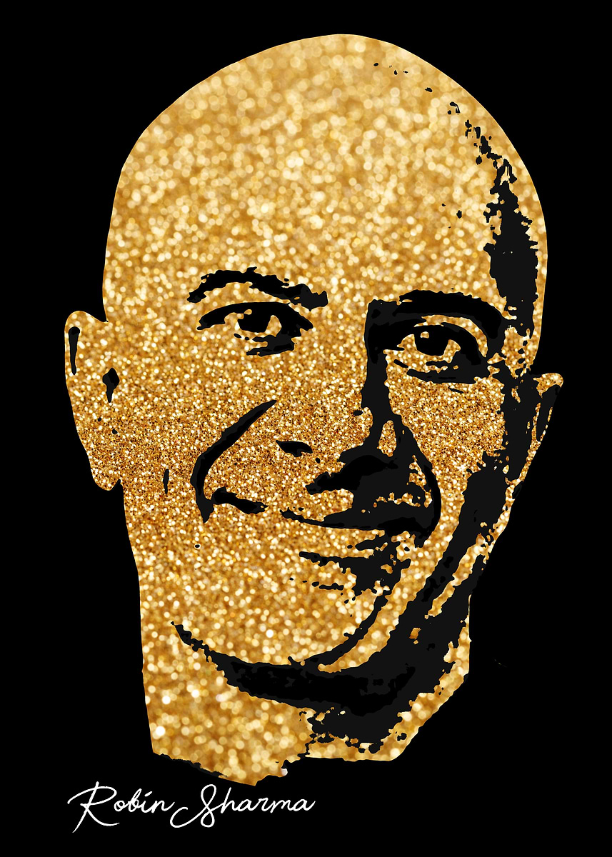 'Robin Sharma ' Poster, picture, metal print, paint by Klark Konrad ...