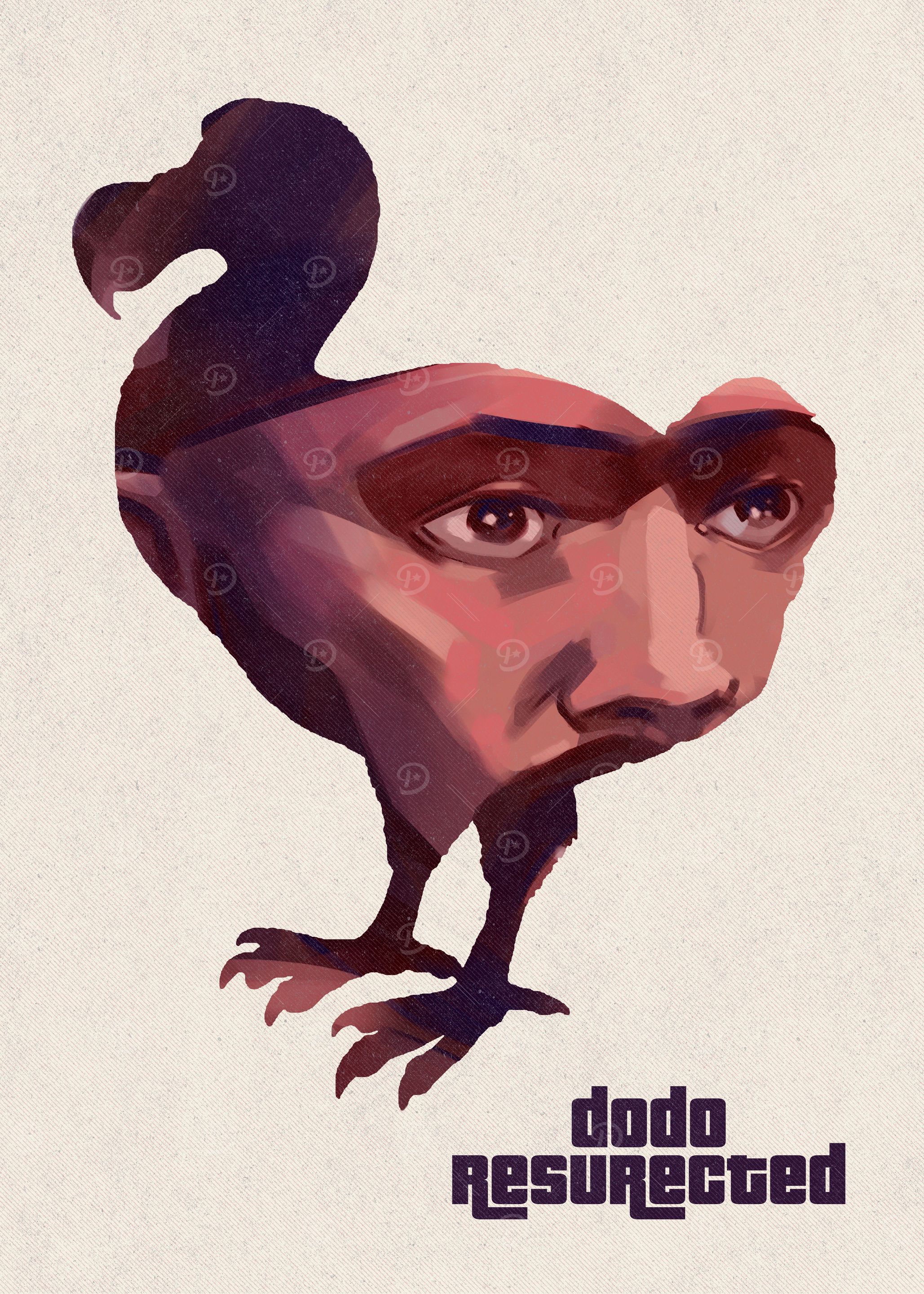 'Dodo' Poster, picture, metal print, paint by Rated | Displate