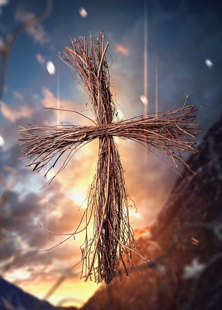 'Cross ' Poster, picture, metal print, paint by JFarm | Displate