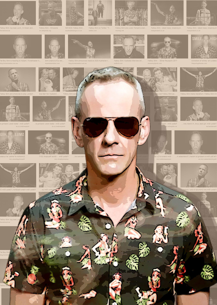 'Fatboy Slim' Poster, picture, metal print, paint by Booth Callahan ...