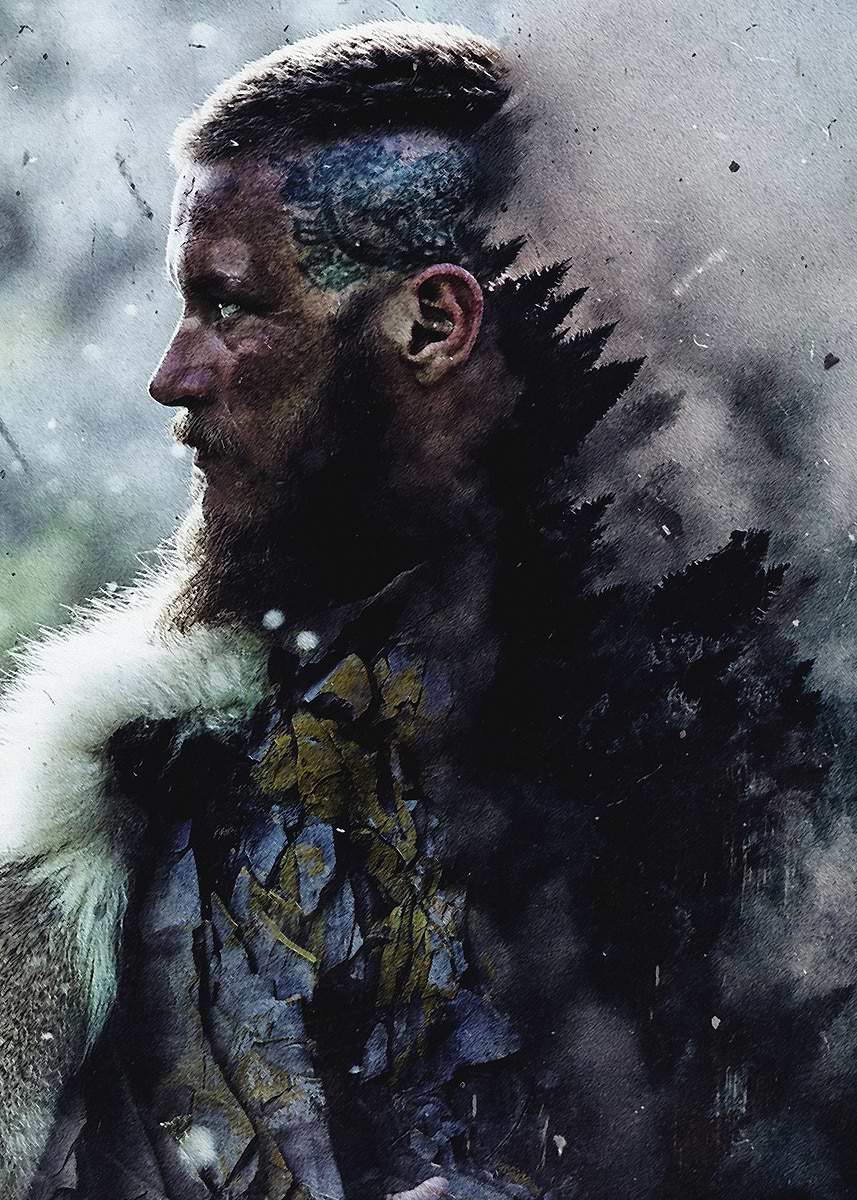 'Ragnar Lothbrok' Poster, picture, metal print, paint by dusan449 ...