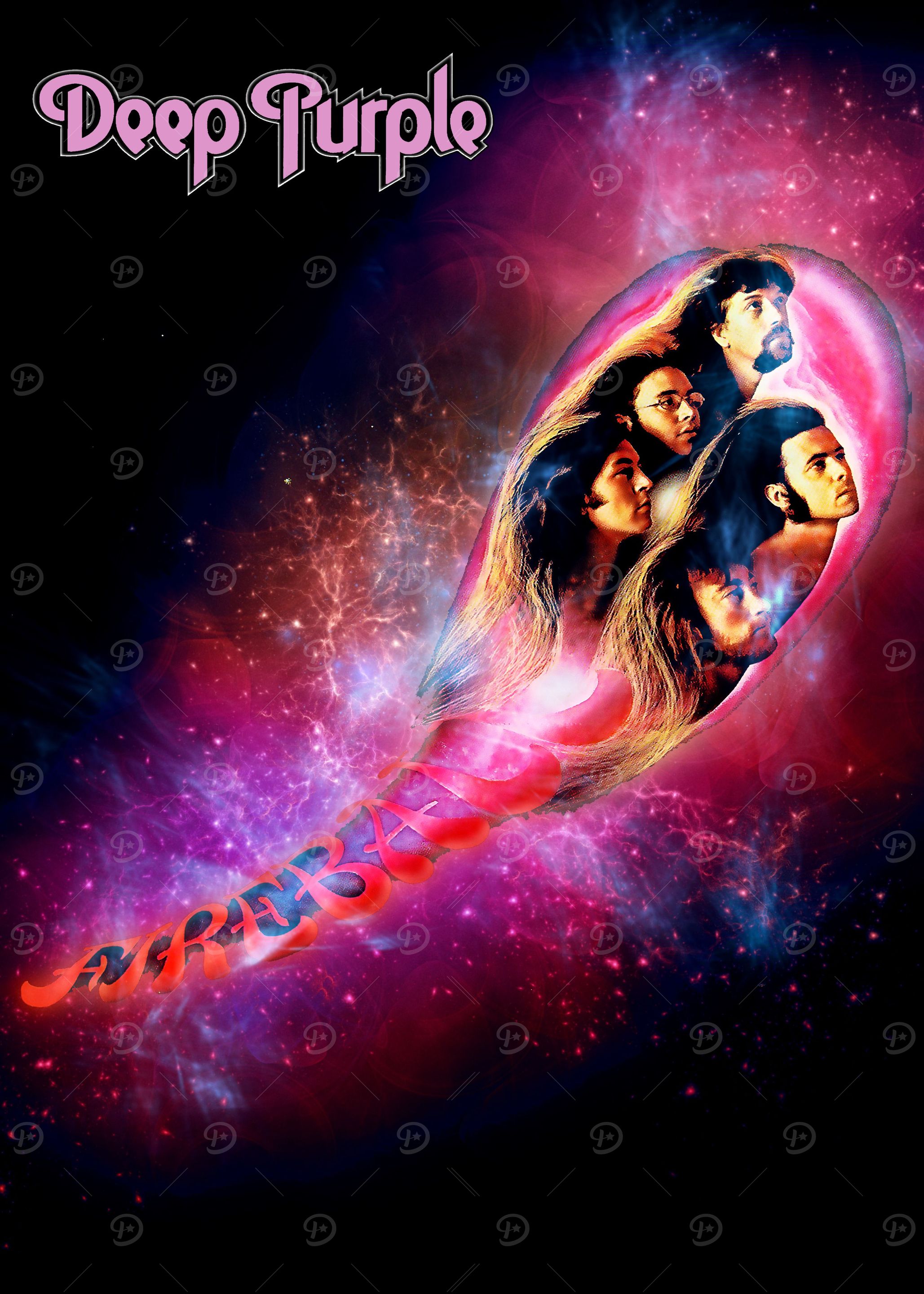 'DEEP PURPLE band' Poster, picture, metal print, paint by Elora ...