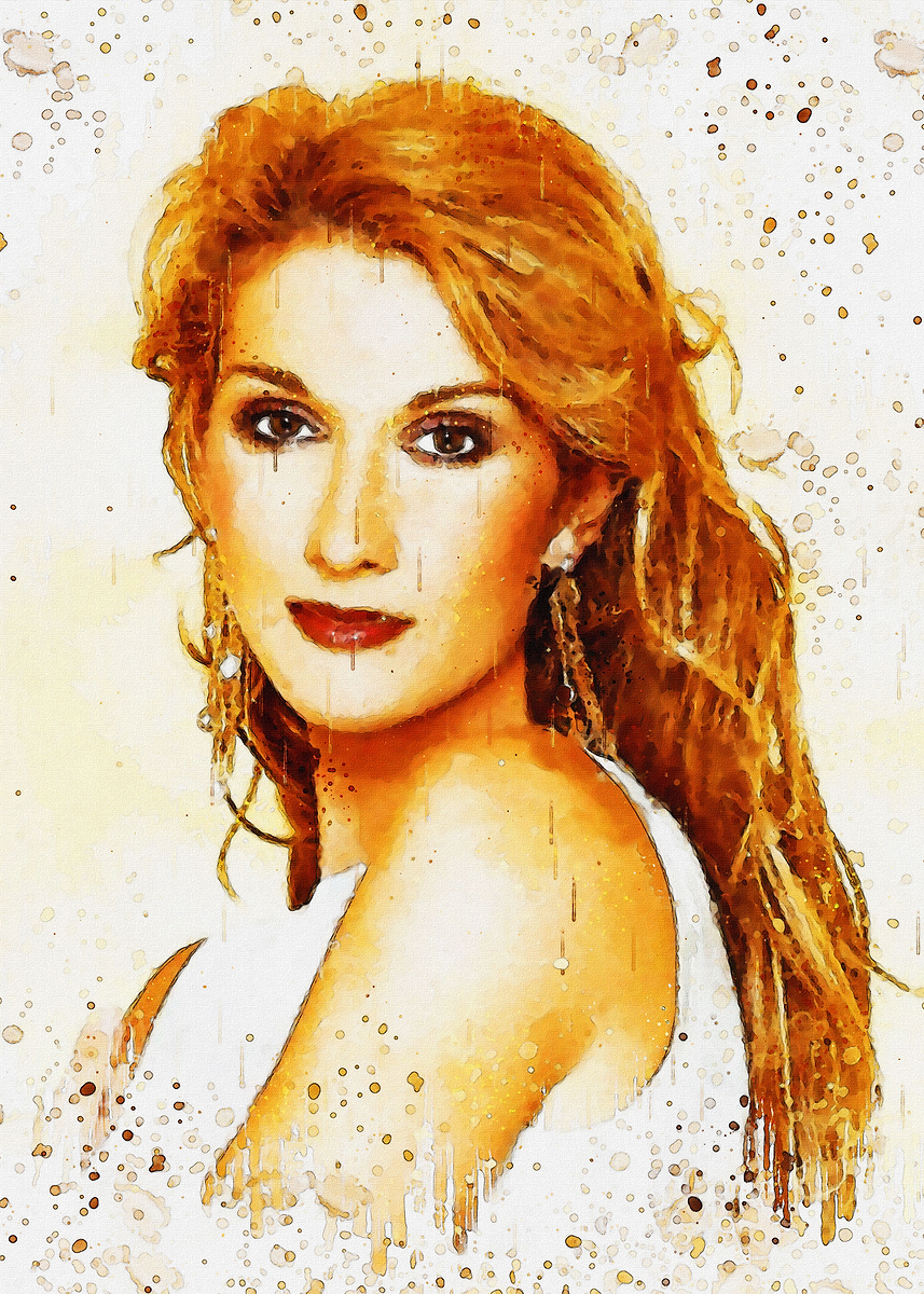 'Celine Dion' Poster, picture, metal print, paint by The Poster | Displate