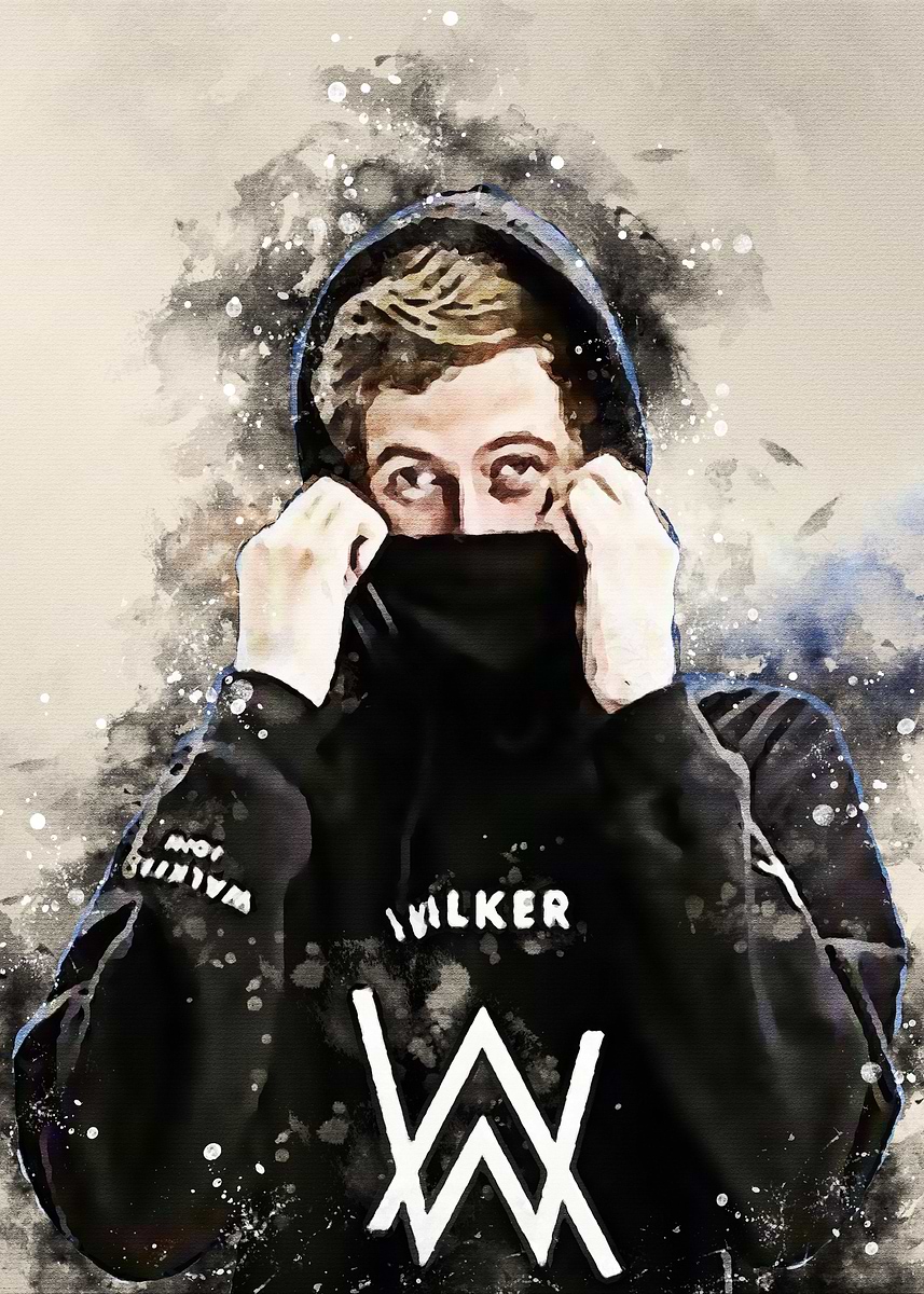 'Alan Walker' Poster, picture, metal print, paint by Muh Asdar | Displate