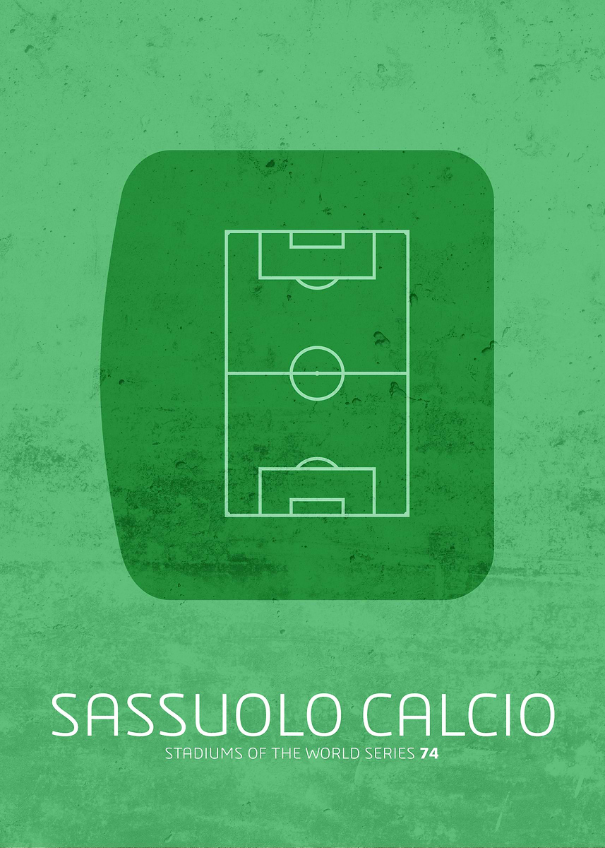 'Sassuolo Calcio Stadium' Poster, picture, metal print, paint by Design ...