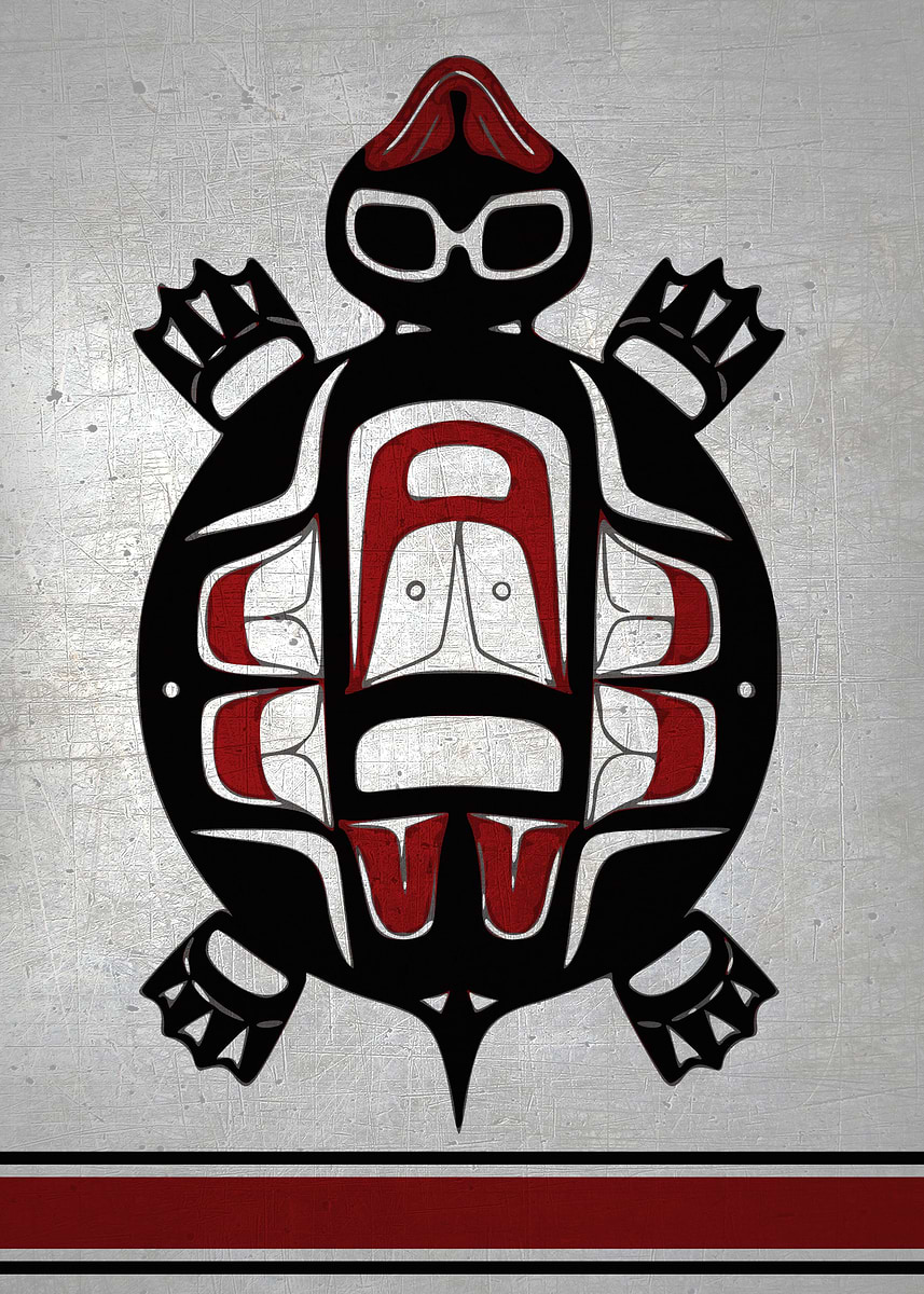 'Haida Native Art Turtle' Poster, picture, metal print, paint by Atomic ...