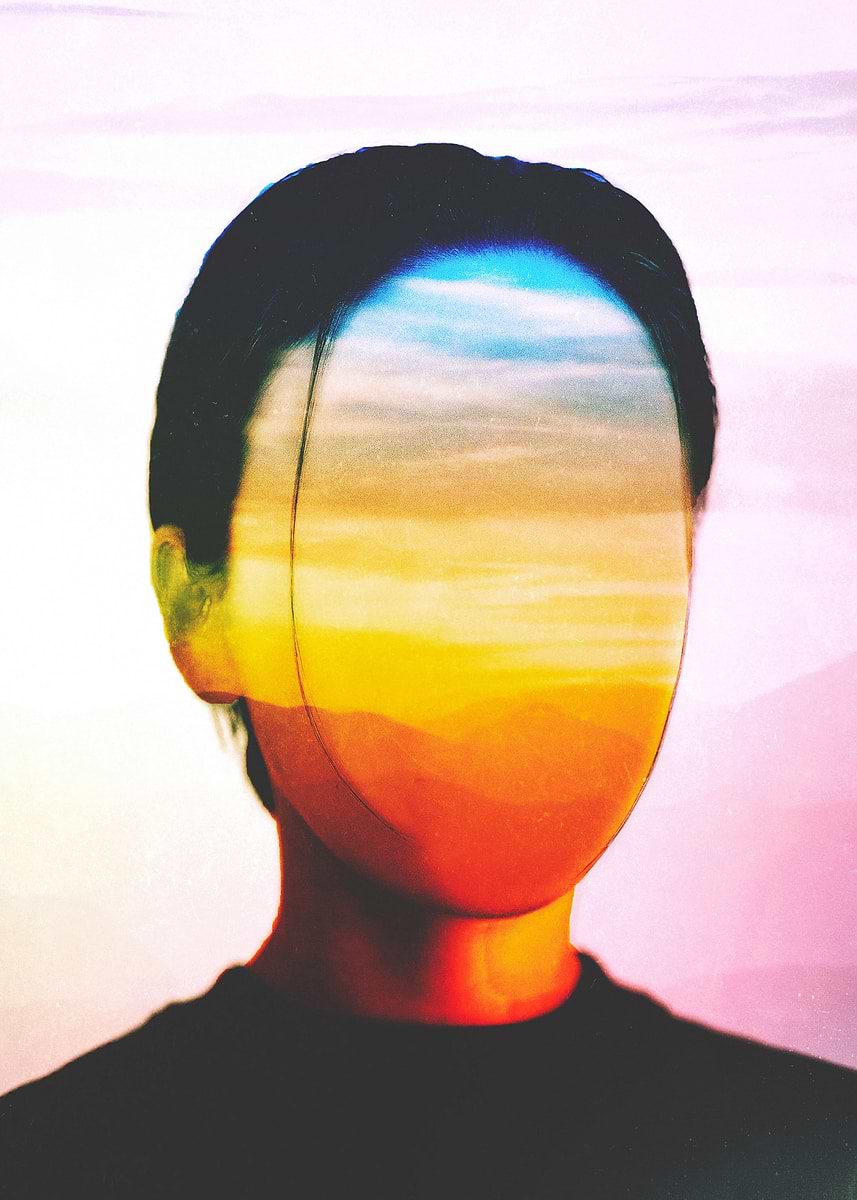 'Faceless' Poster, picture, metal print, paint by seam less | Displate