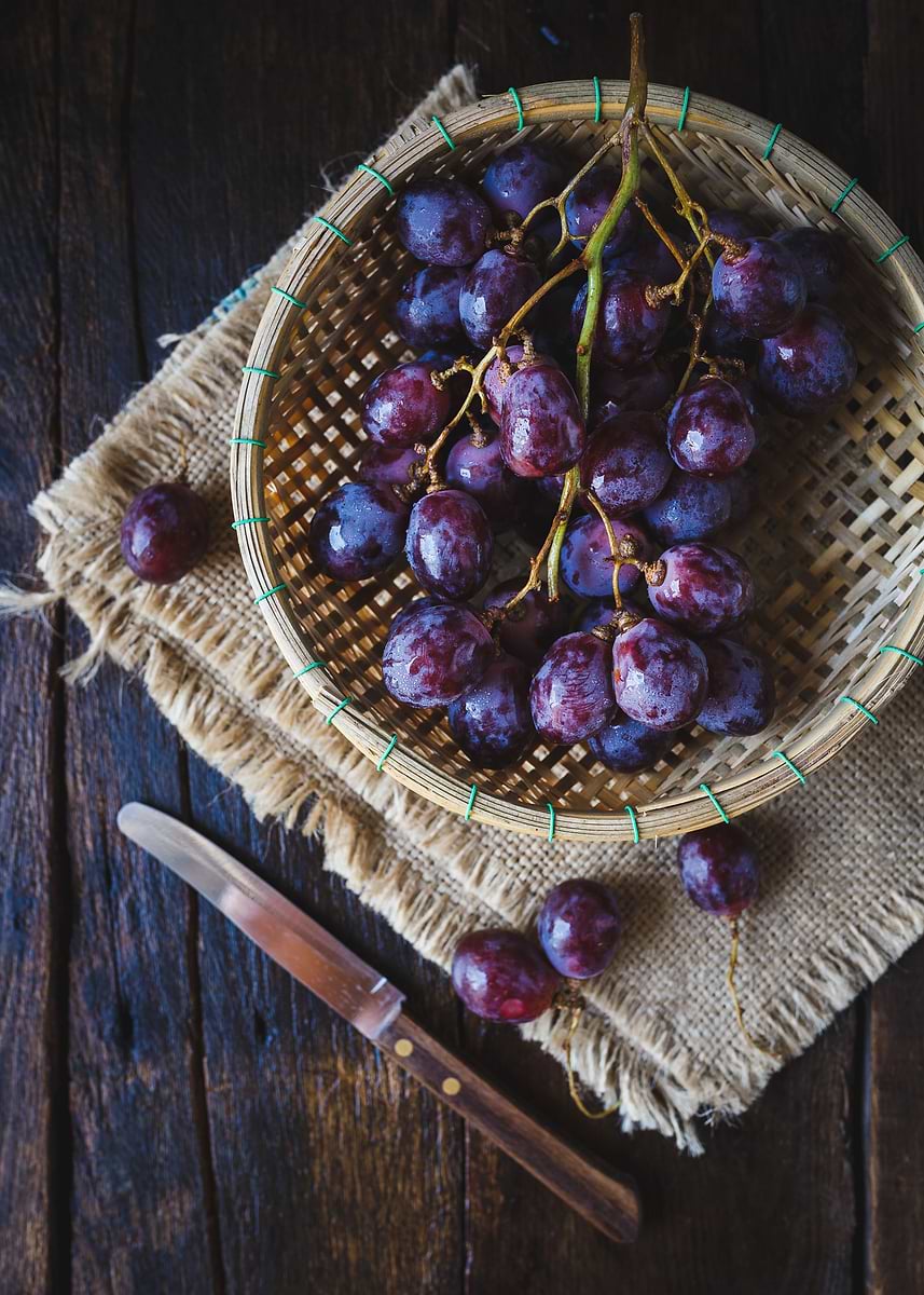 'Fresh purple grapes' Poster, picture, metal print, paint by TaTu Art ...