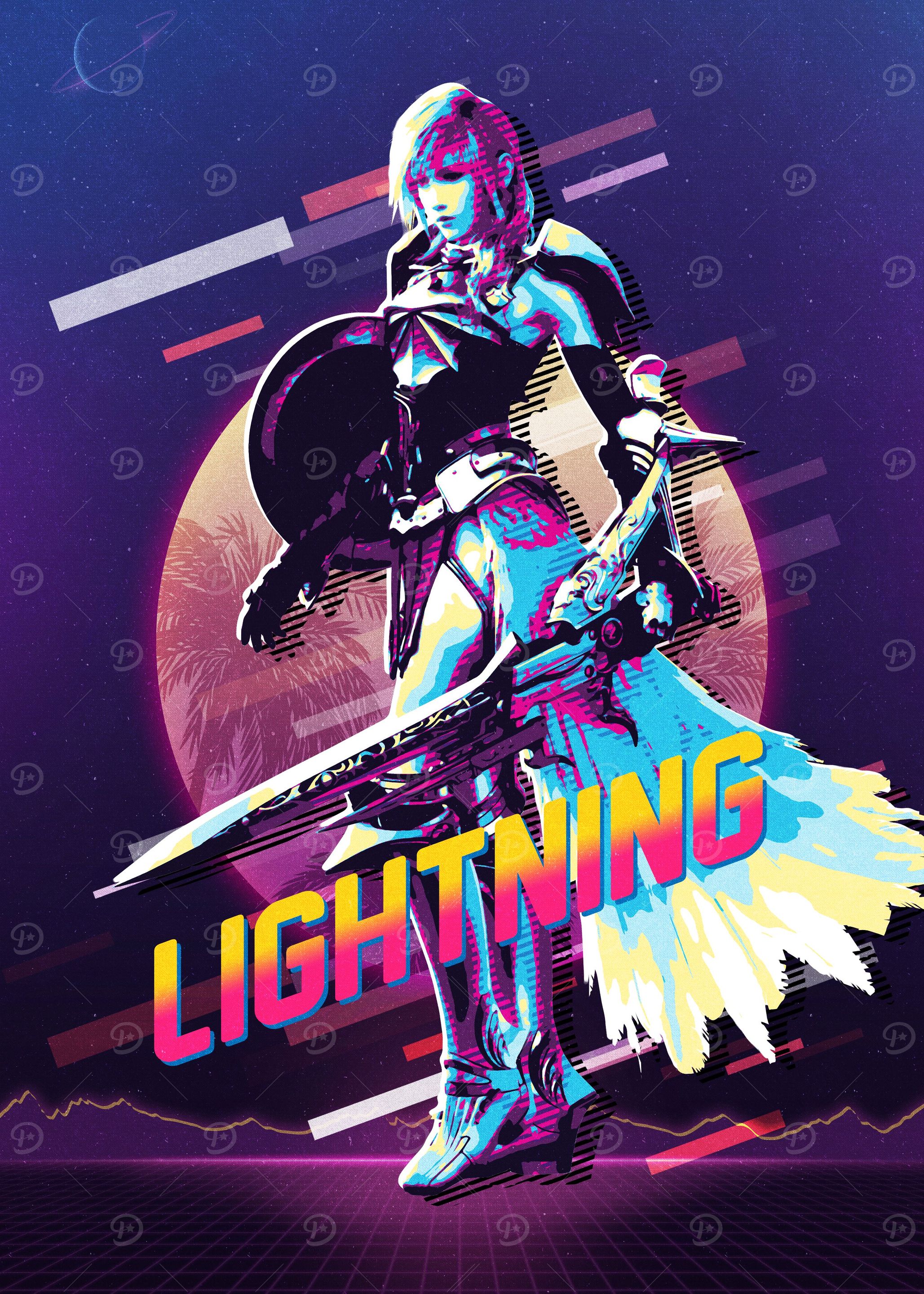 'lightning final fantasy 13' Poster, picture, metal print, paint by ...