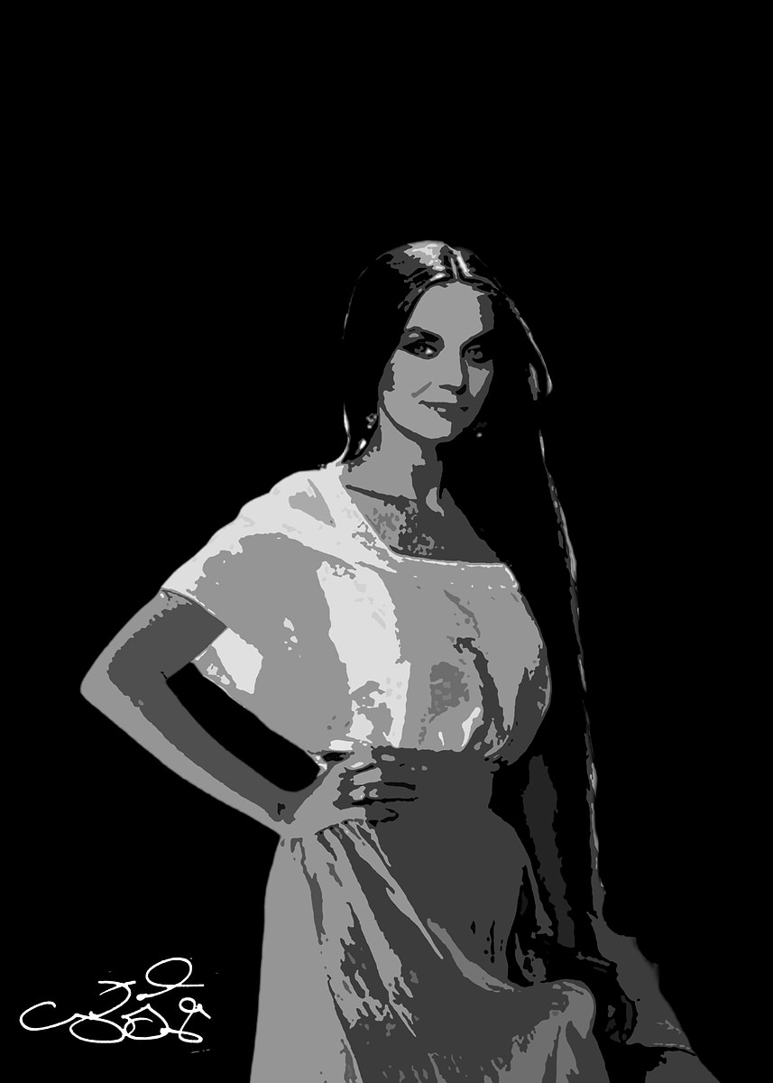'Crystal Gayle' Poster, picture, metal print, paint by Beasley Kirk ...