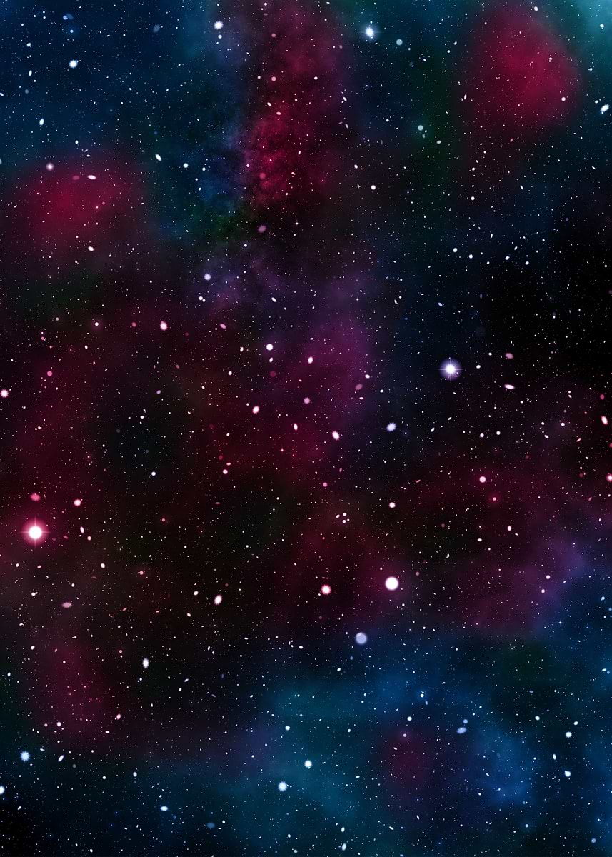 'Galaxy 07' Poster, picture, metal print, paint by Aloke Design | Displate