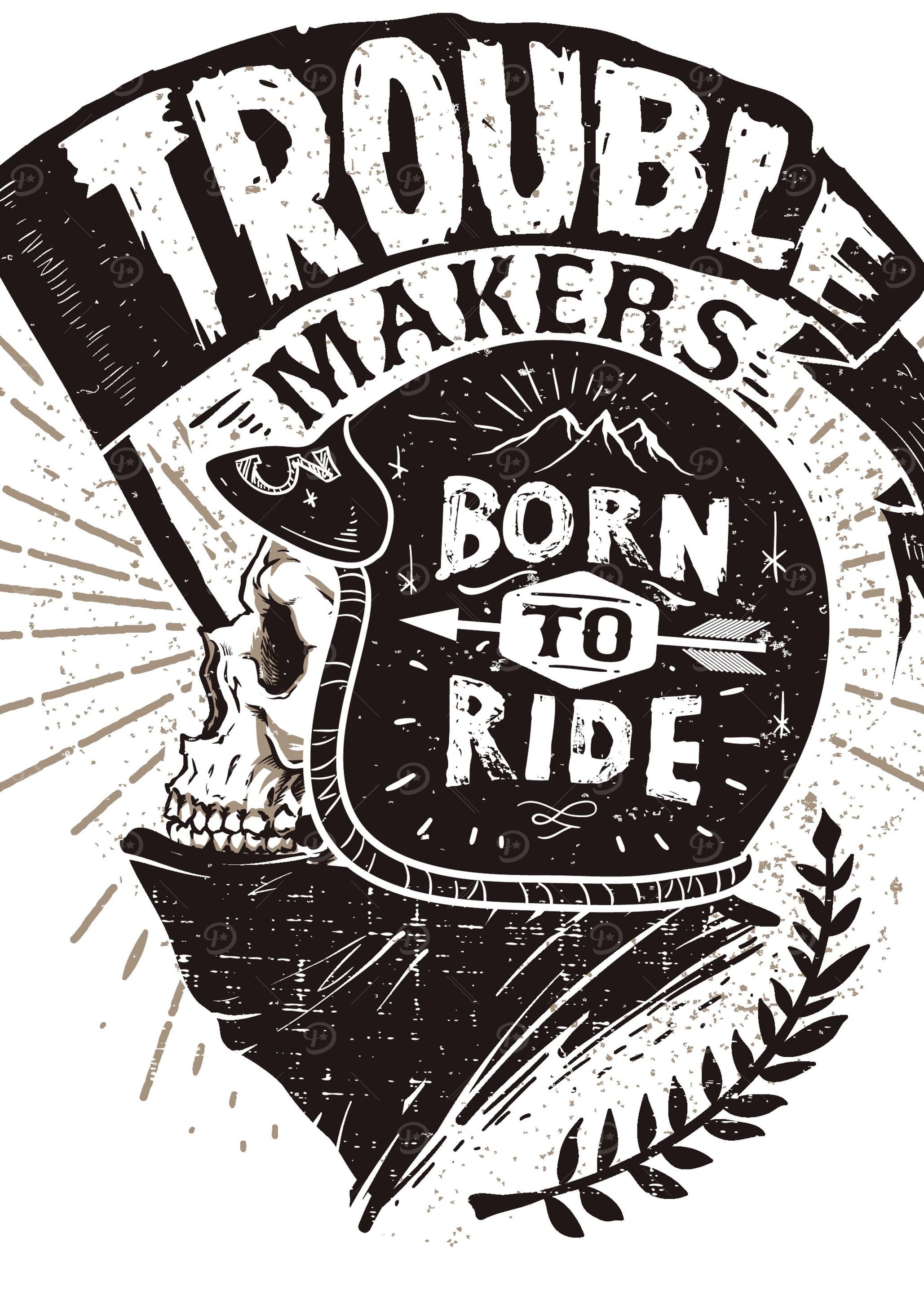 'Born to Ride' Poster, picture, metal print, paint by Aloke Design ...