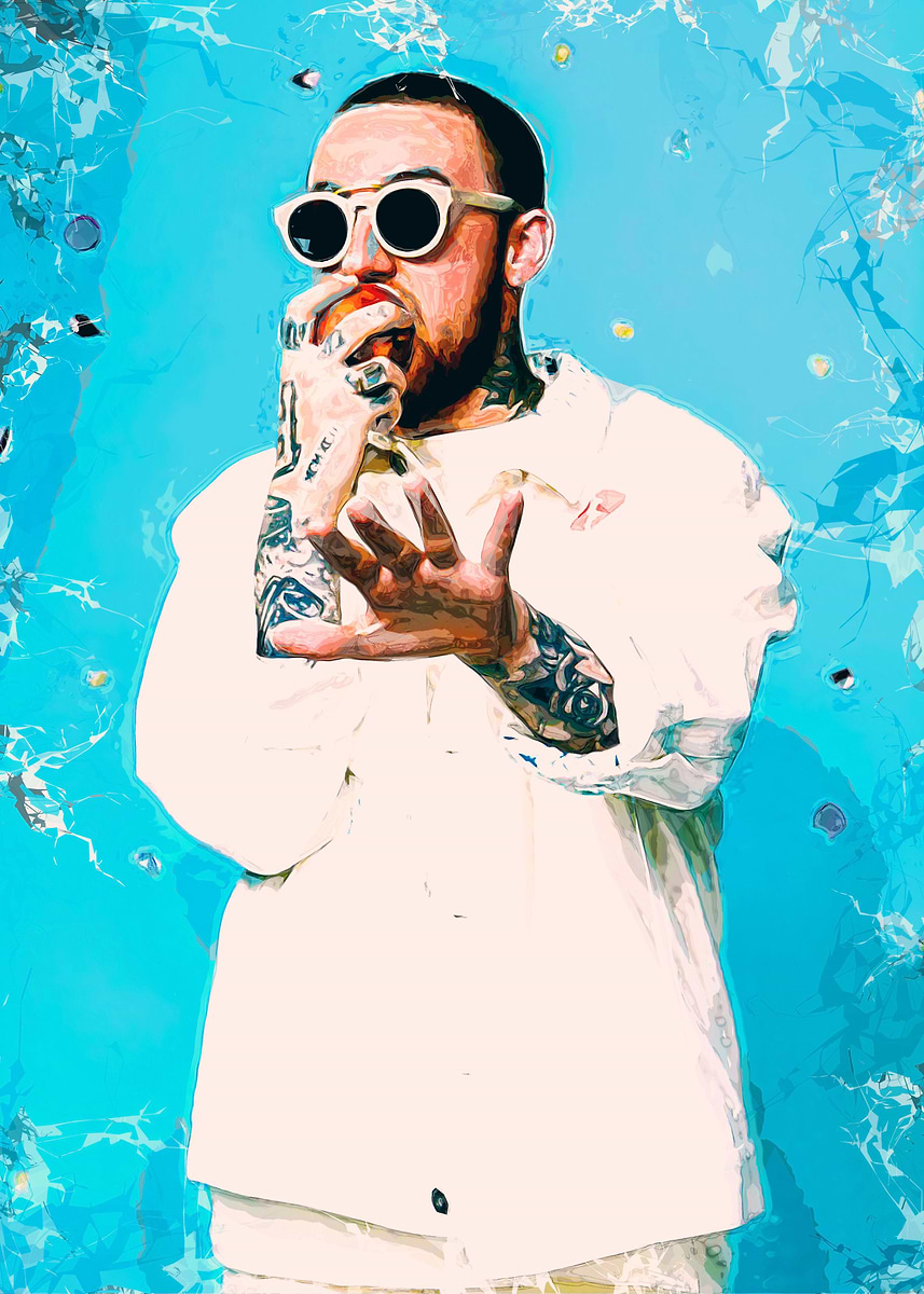 'Youforia mac miller' Poster, picture, metal print, paint by ...