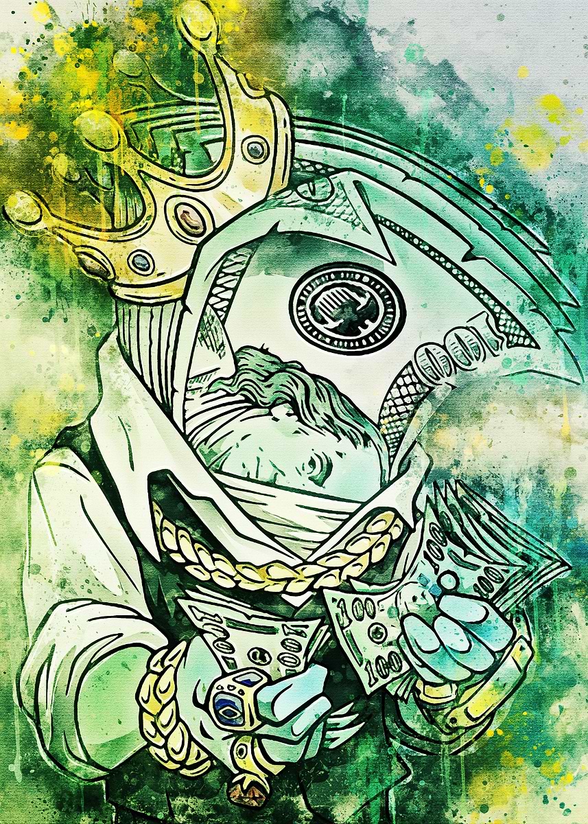 'Money' Poster, picture, metal print, paint by Muh Asdar | Displate